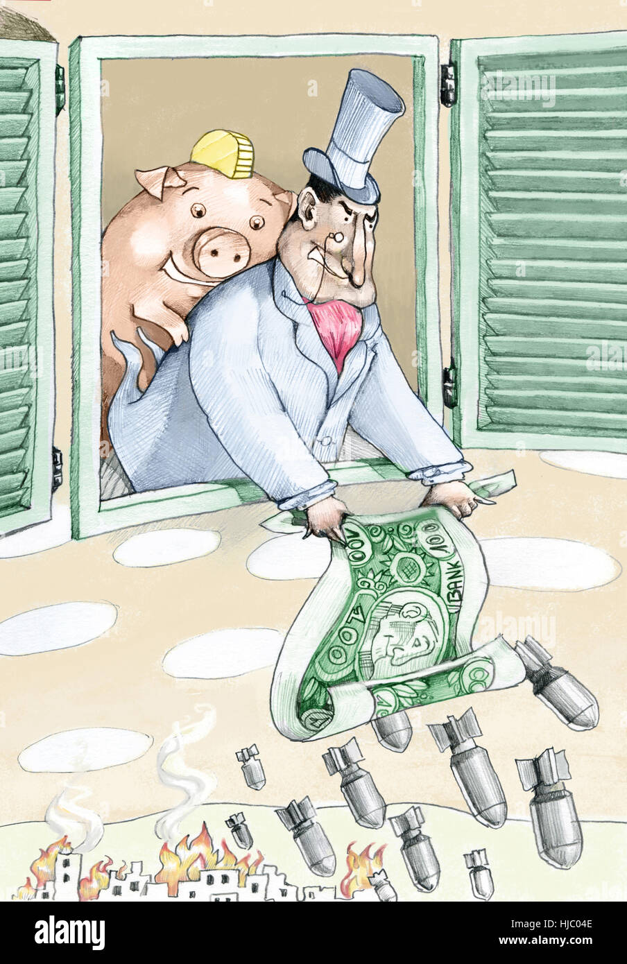 Money laundering cartoon hi-res stock photography and images - Alamy