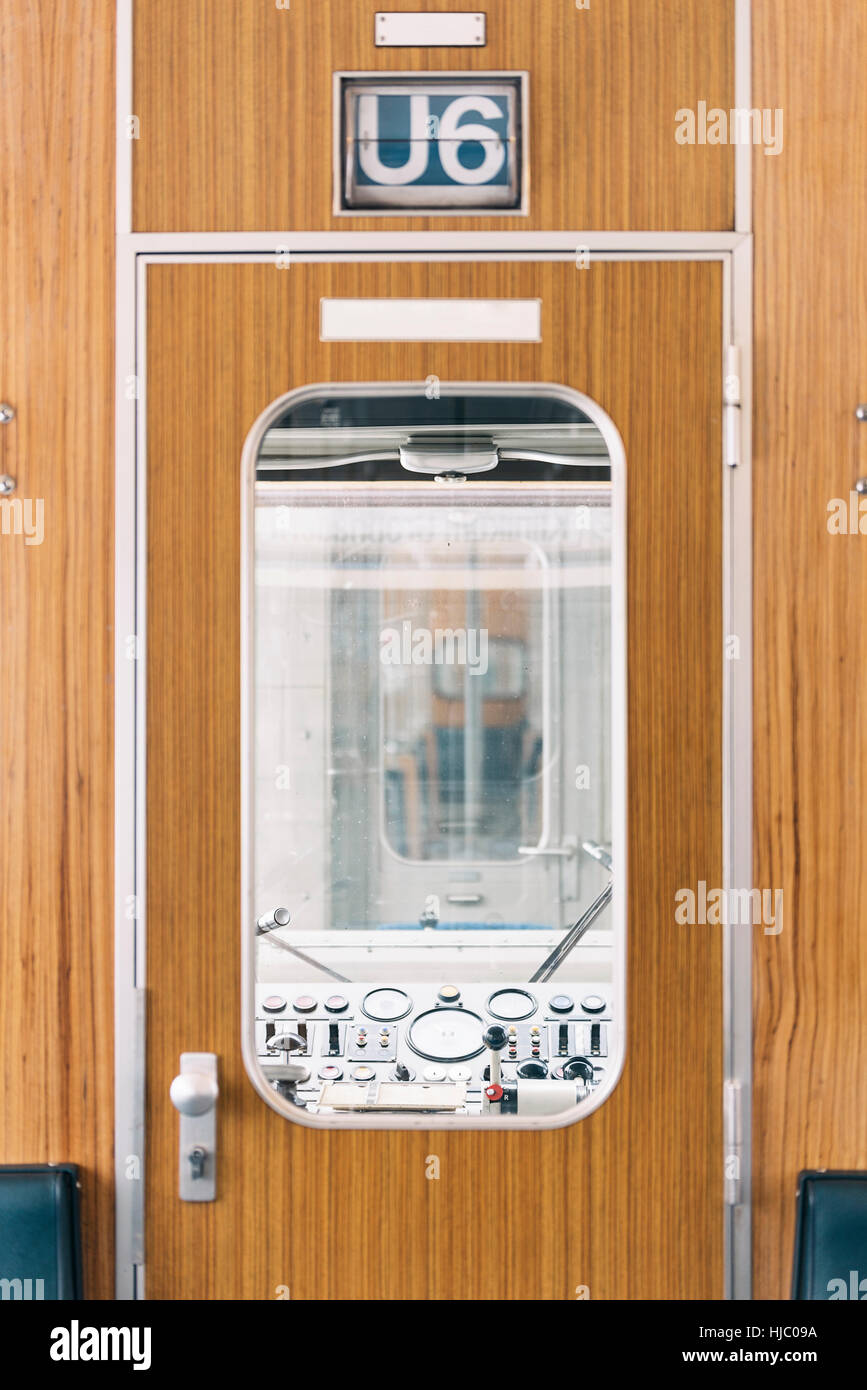 Train control panel. Shoot outside the machinist room Stock Photo - Alamy