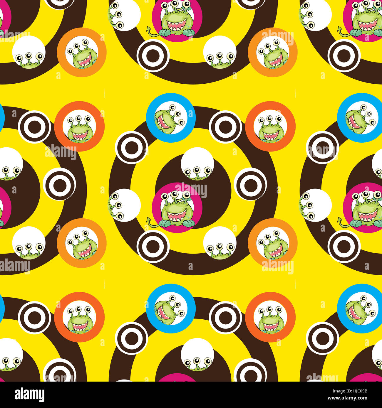 poster, illustration, series, square, monster, brush, virus, drawing ...