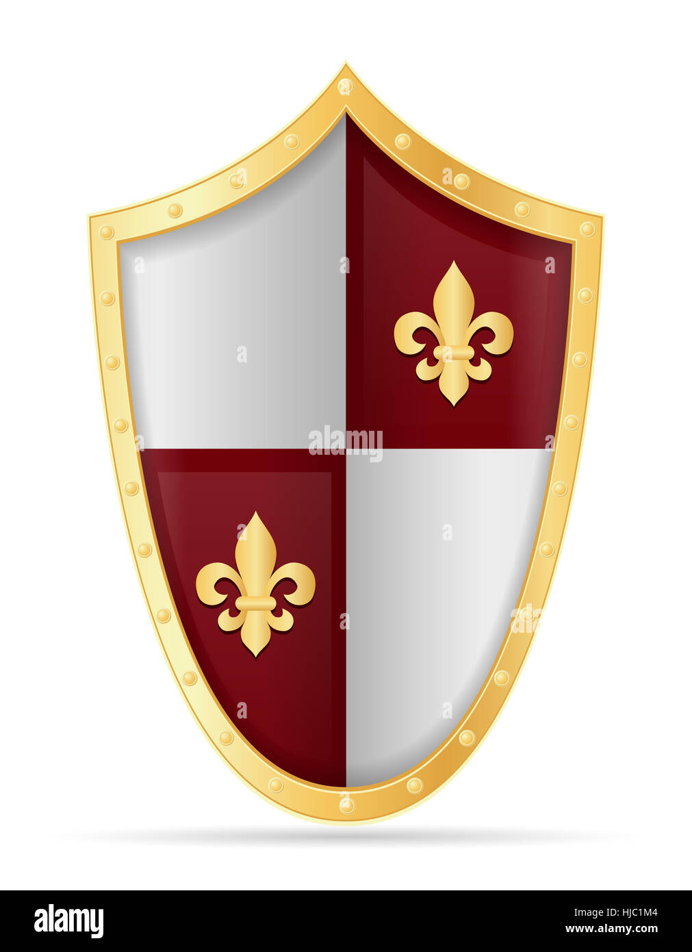 battle shield medieval stock illustration isolated on white background ...