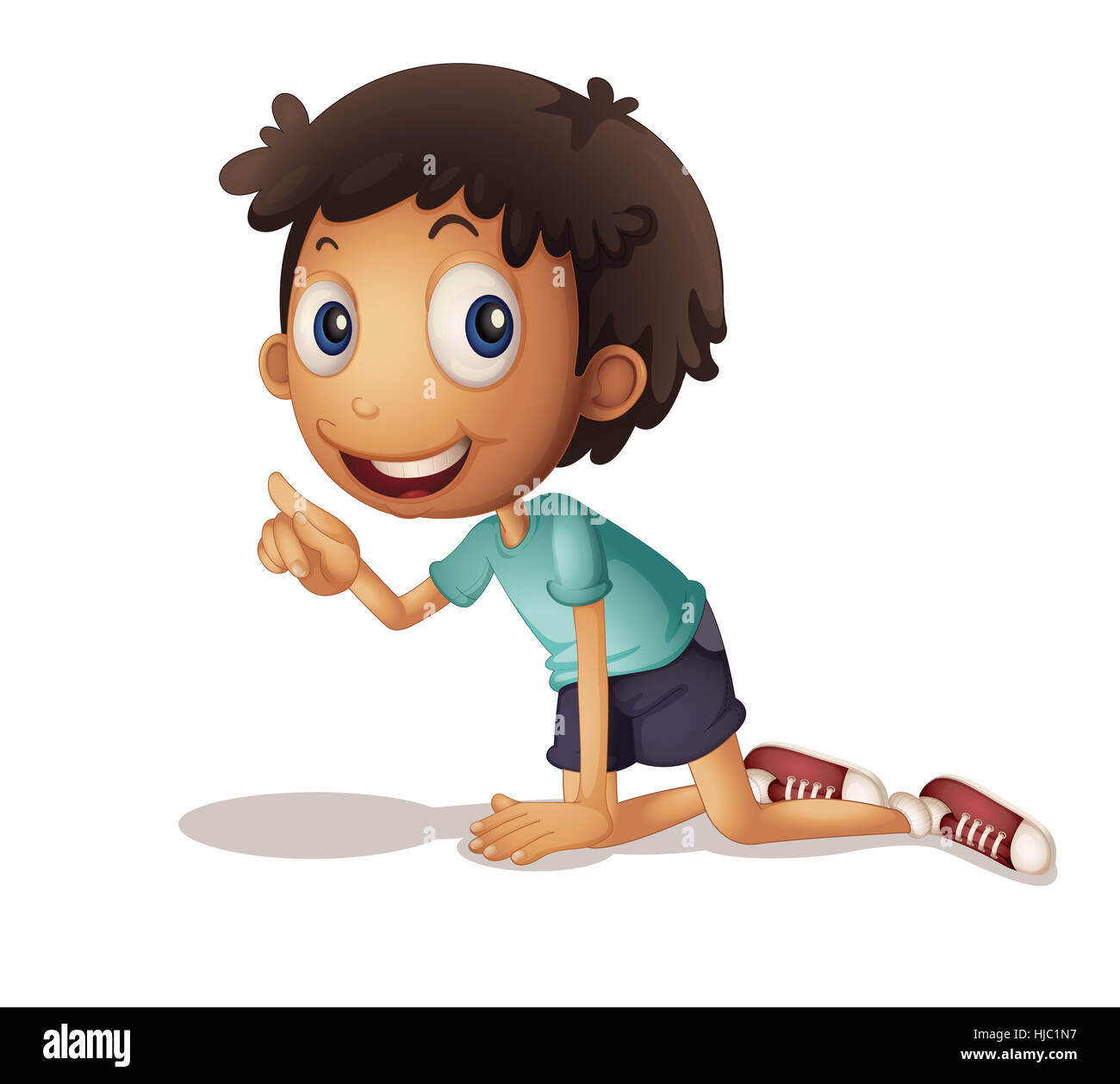 Cartoon Boy Laughing Pointing High Resolution Stock Photography and ...