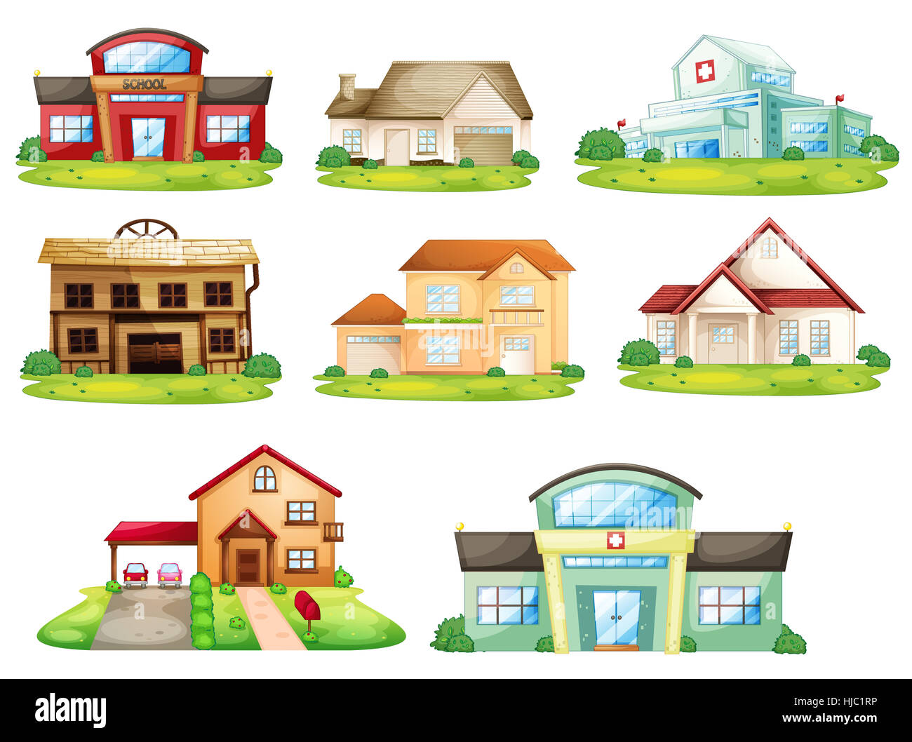 Two storey plan Cut Out Stock Images & Pictures - Alamy