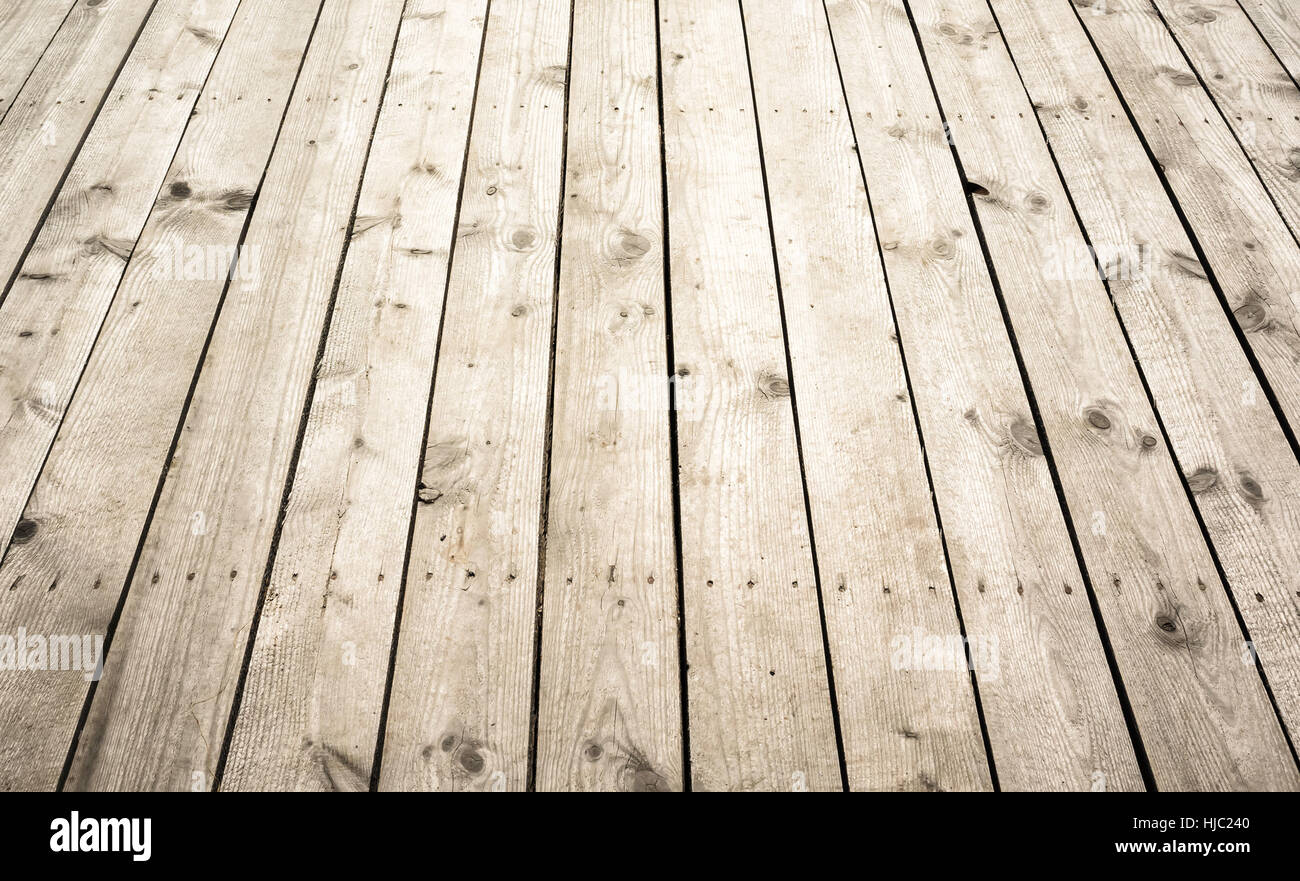 Natural wooden floor. Background photo of pier texture with perspective ...