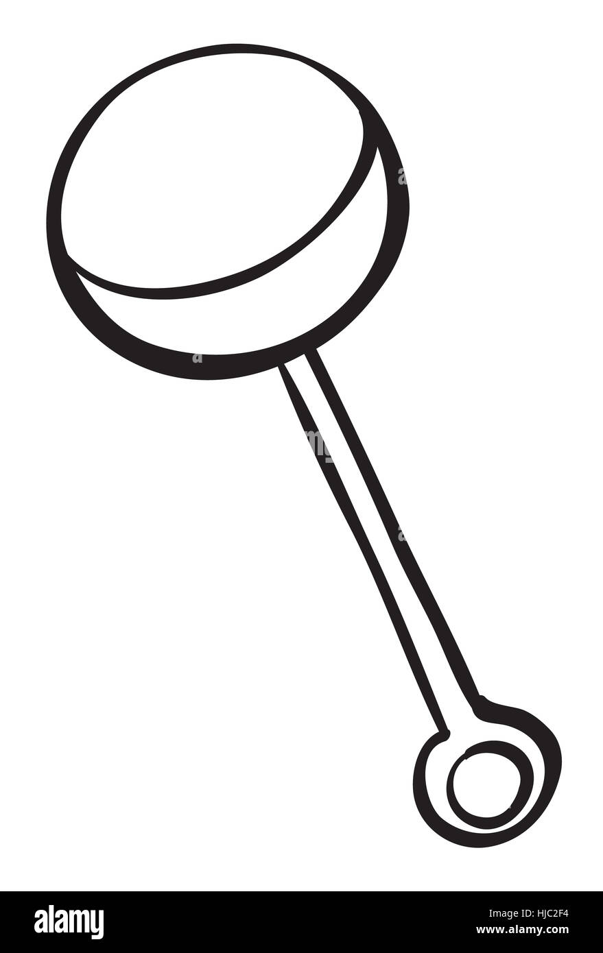 illustration of a child's rattle Stock Photo - Alamy