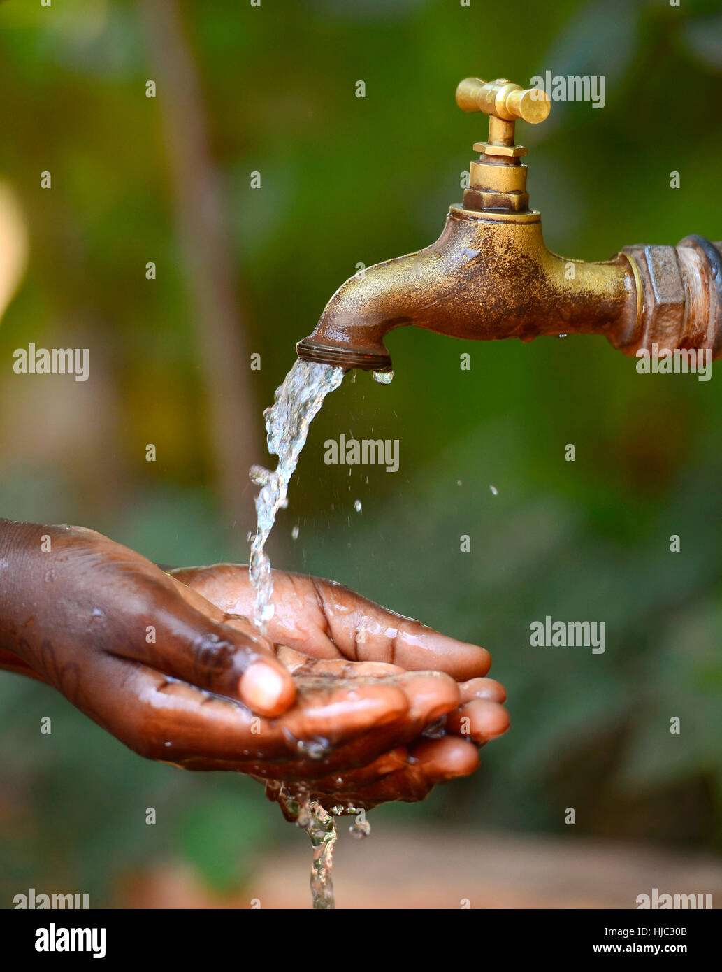Water Scarsity Symbol - Drinking for African Children. Water Climate ...