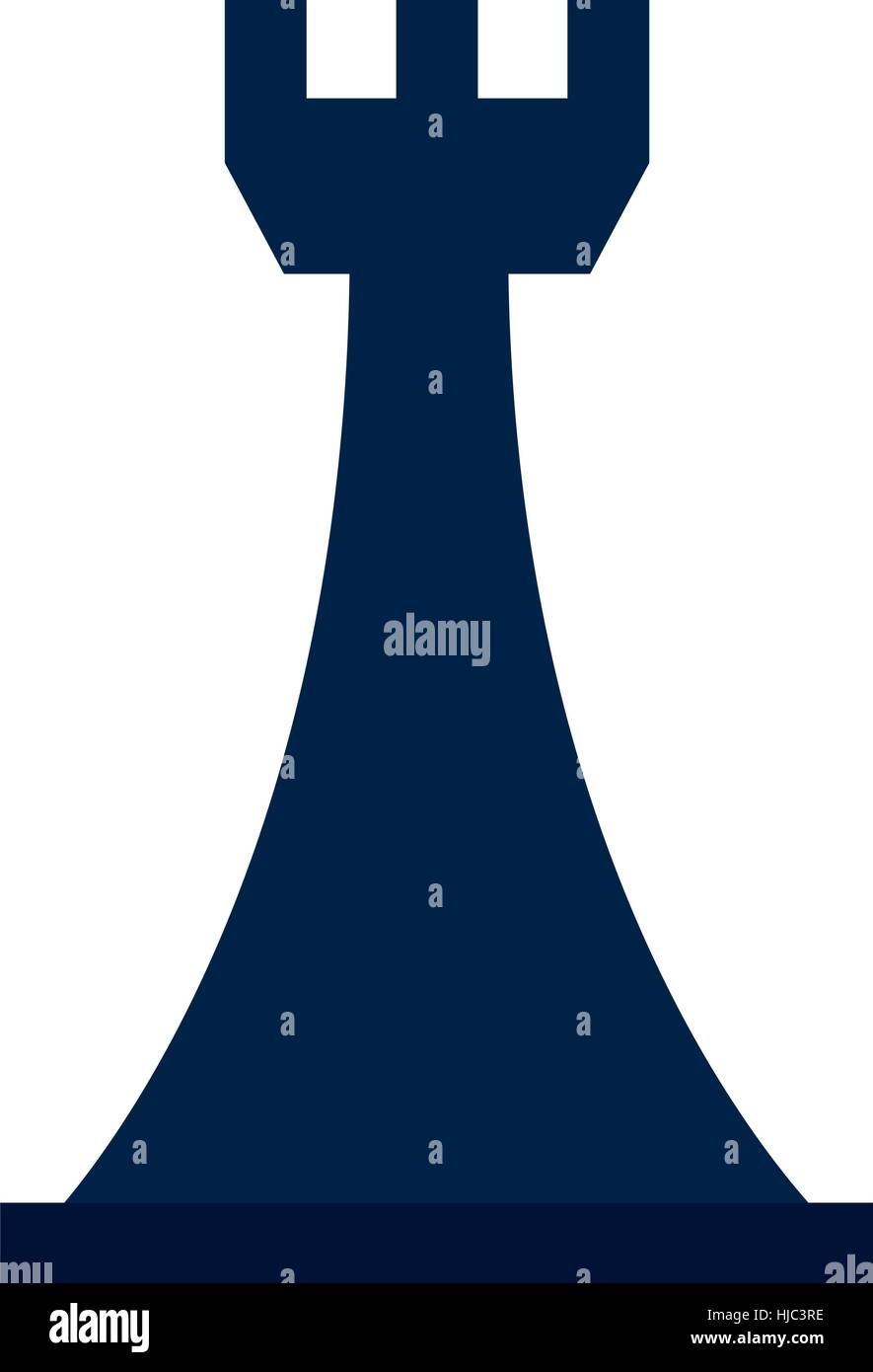 Chess tower white rook Stock Vector Images - Alamy