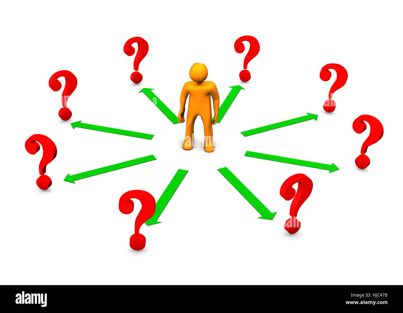 Cartoon character question mark globe hi-res stock photography and ...