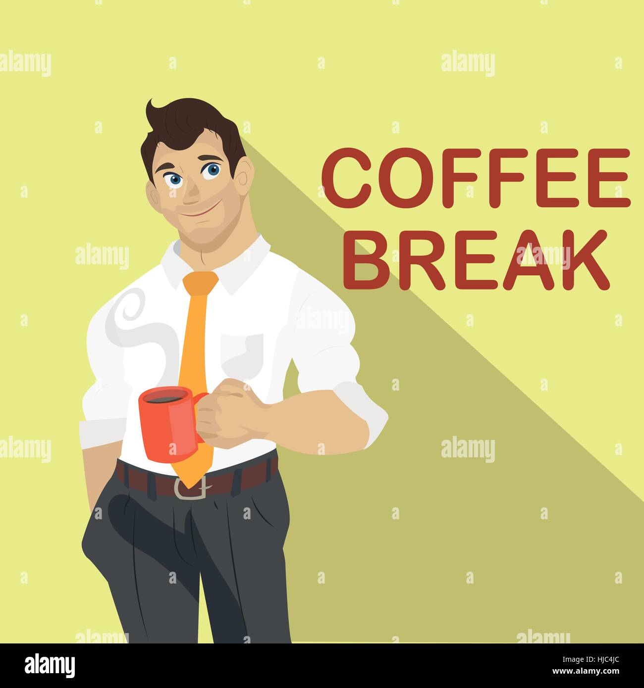 Business man coffee break Stock Vector Image & Art - Alamy