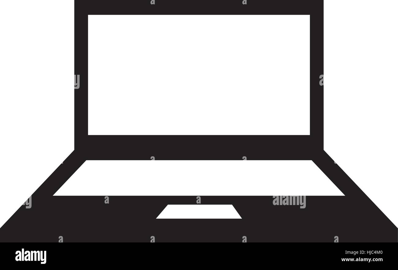 laptop computer isolated icon vector illustration design Stock Vector ...