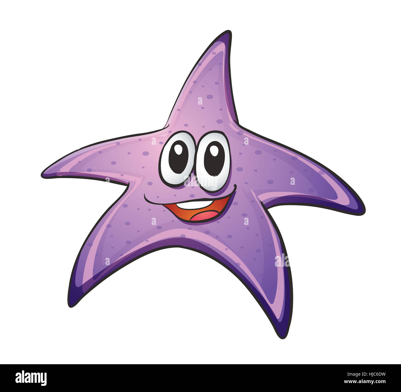 illustration of a star fish on a white background Stock Photo - Alamy