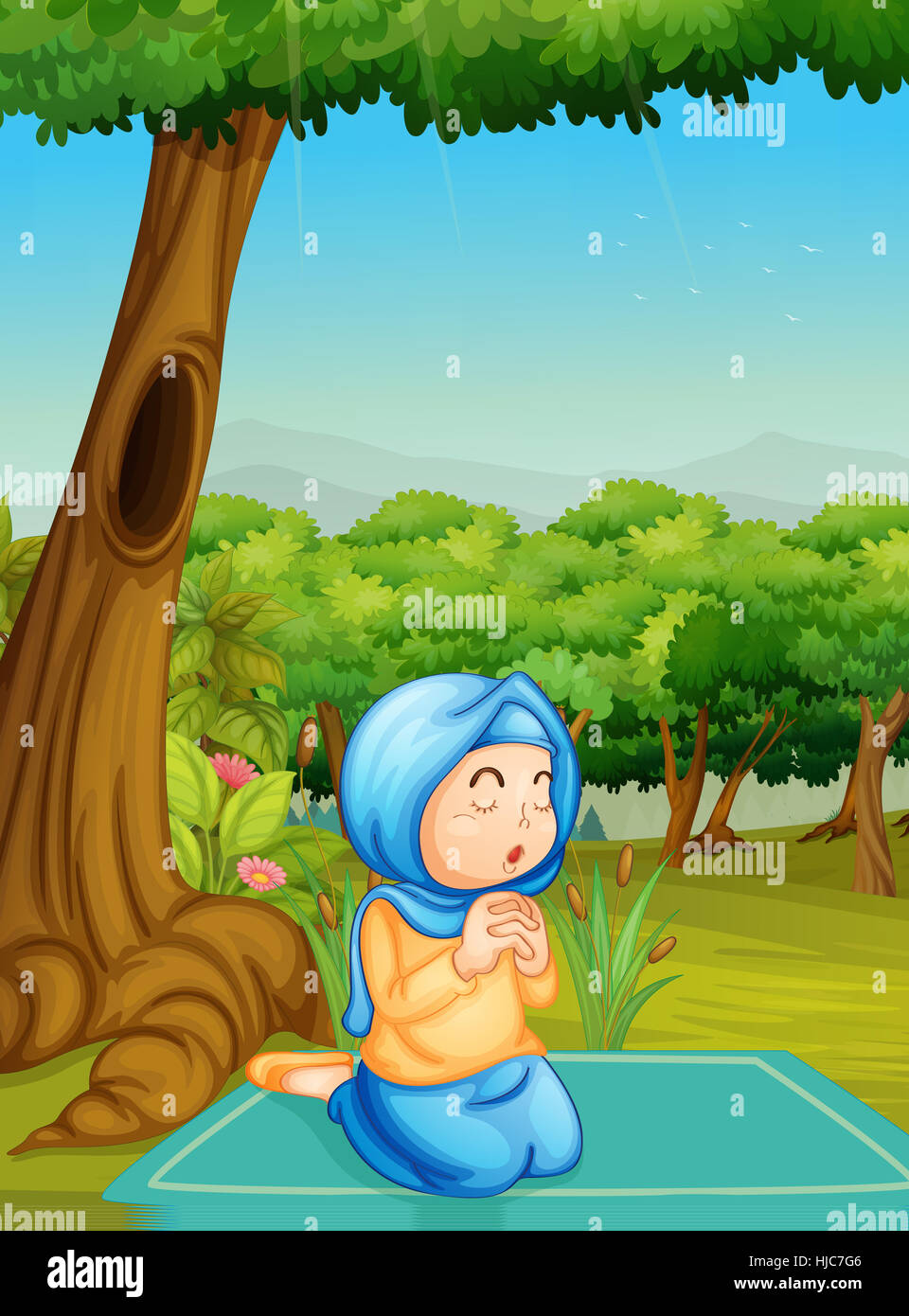 woman, religion, religious, culture, isolated, colour, tree, trees ...