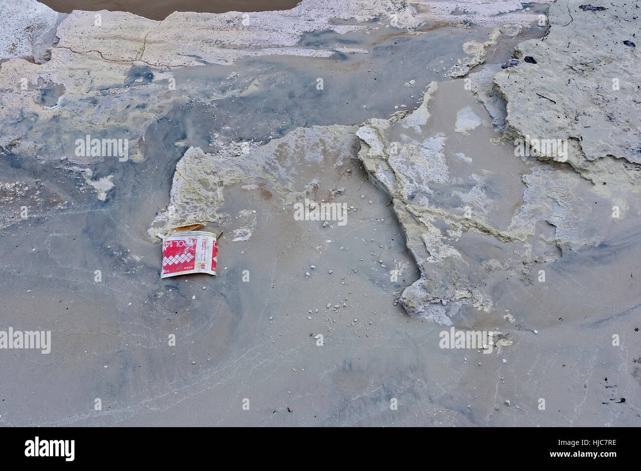 Polluted rivers and coastal areas as a result of mining and metallurgy ...