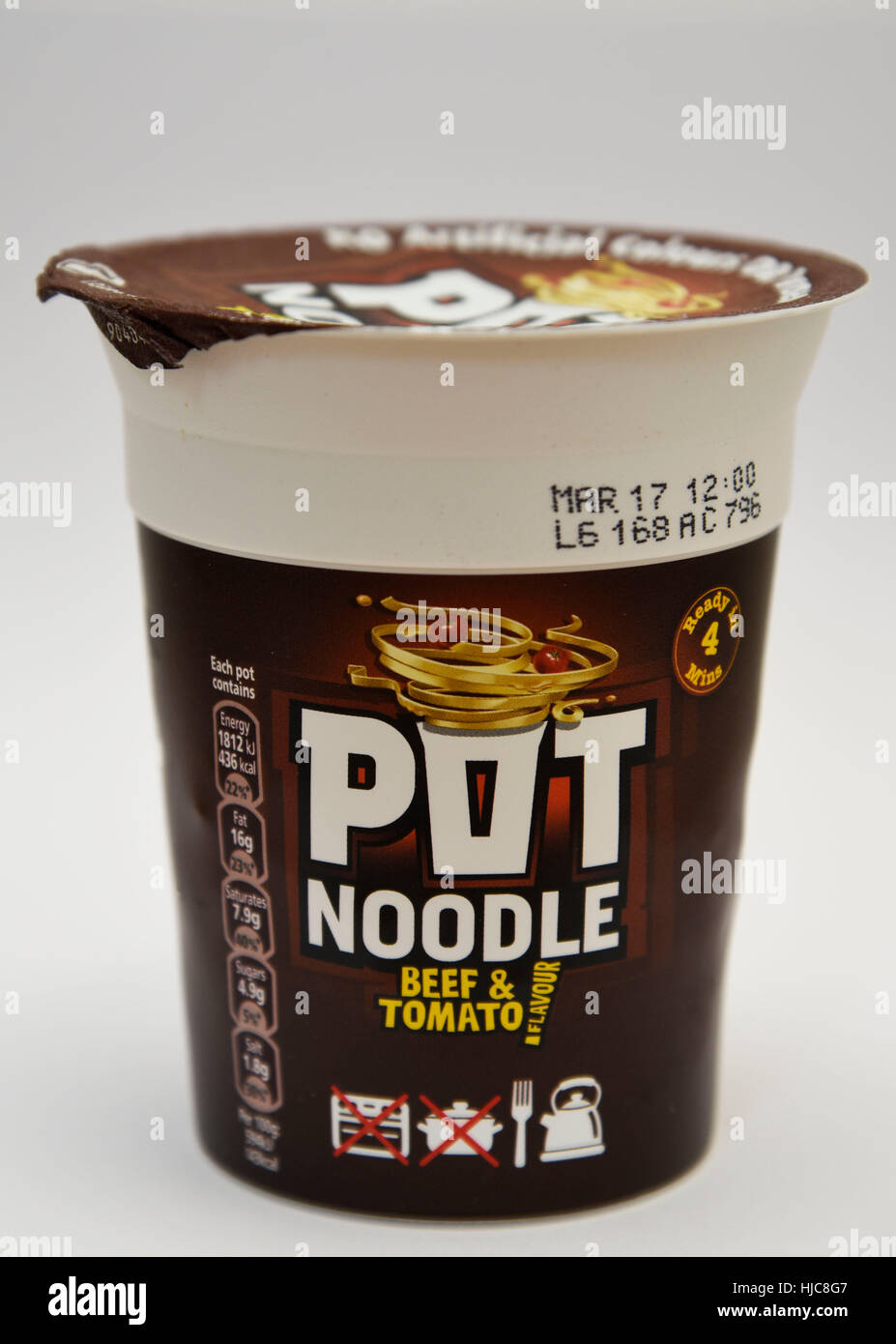 Pot Noodle instant food Stock Photo - Alamy