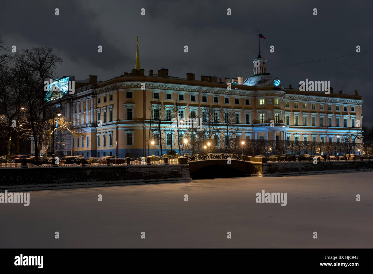 Saint Petersburg, Russia - December 2 2016. Saint Michael's Castle in ...