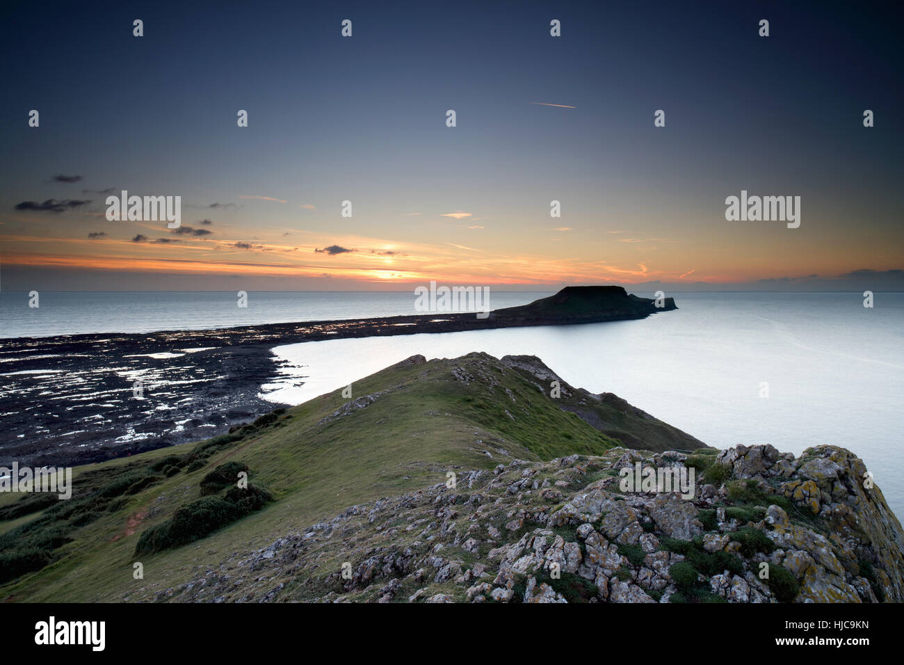 Gower sunset hi-res stock photography and images - Alamy