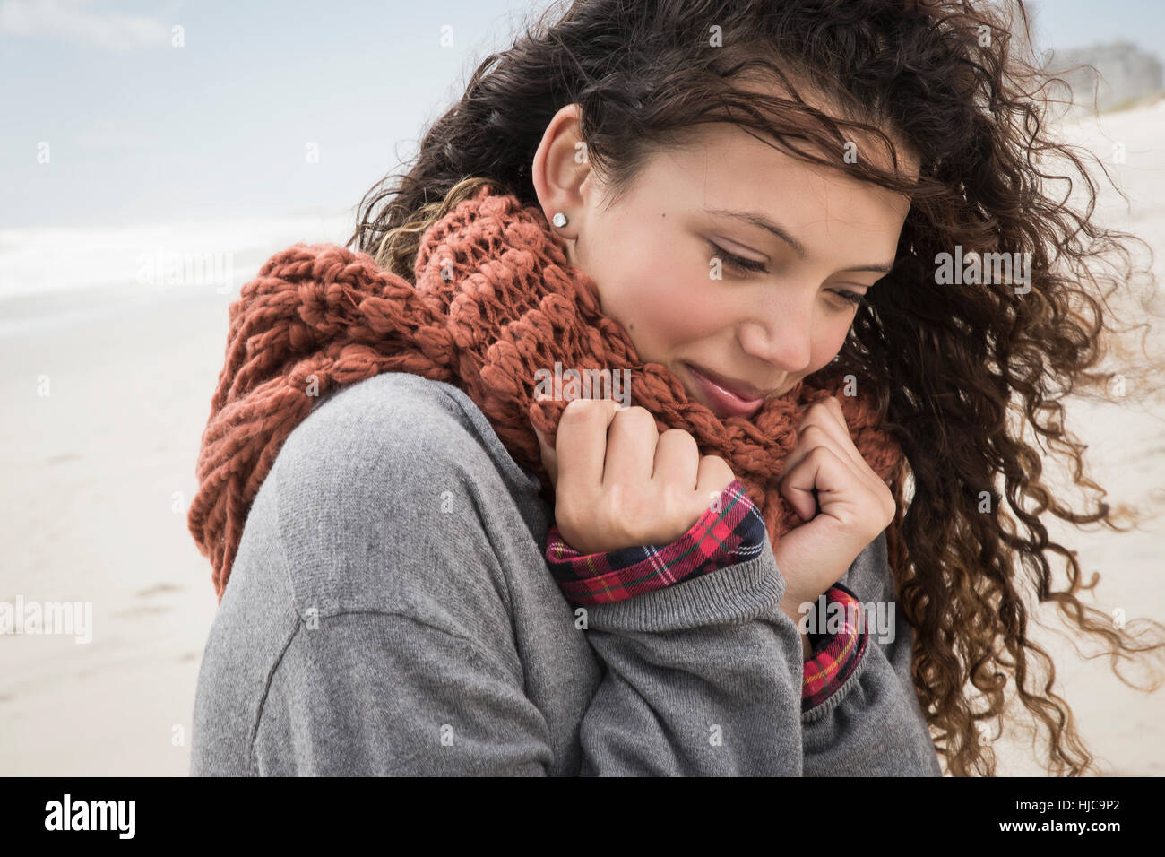 Well being wind woman hi-res stock photography and images - Alamy