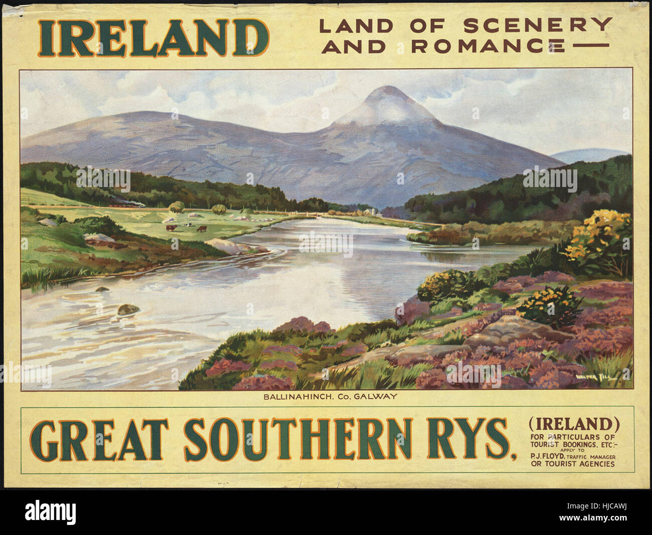 Vintage scenery poster hi-res stock photography and images - Alamy