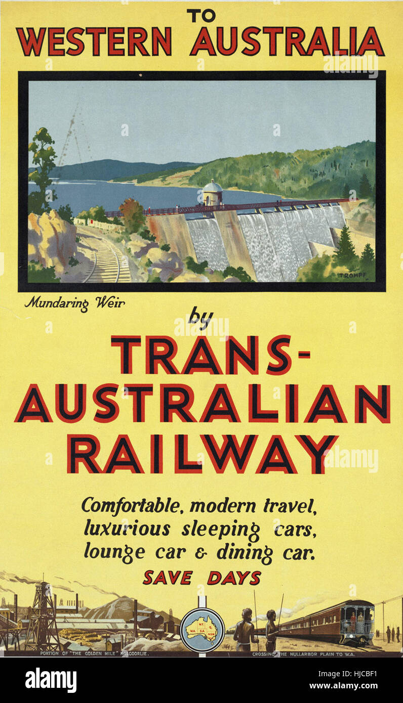 To Western Australia by Trans-Australian Railway - Vintage travel ...