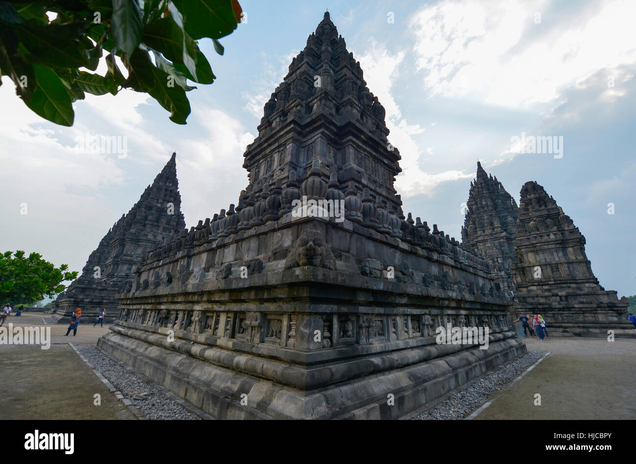 Yogyakarta, Java, Indonesia: Tourists visiting the Hindu temple of ...