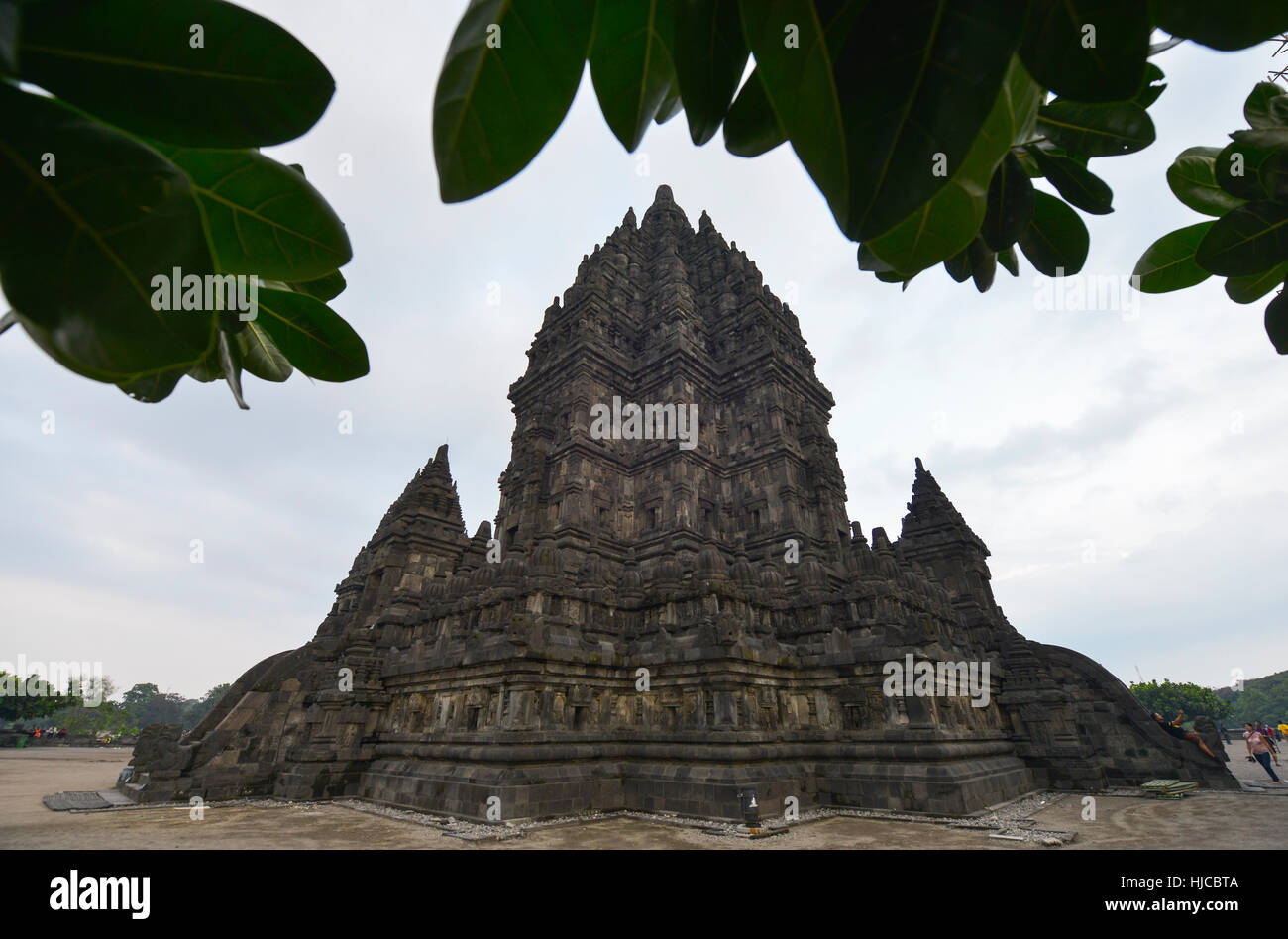 Yogyakarta, Java, Indonesia: Tourists visiting the Prambanan temple on ...