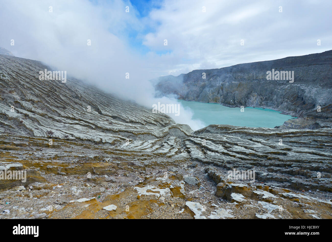 Kawah Ijen volcano in Java, Indonesia Stock Photo - Alamy
