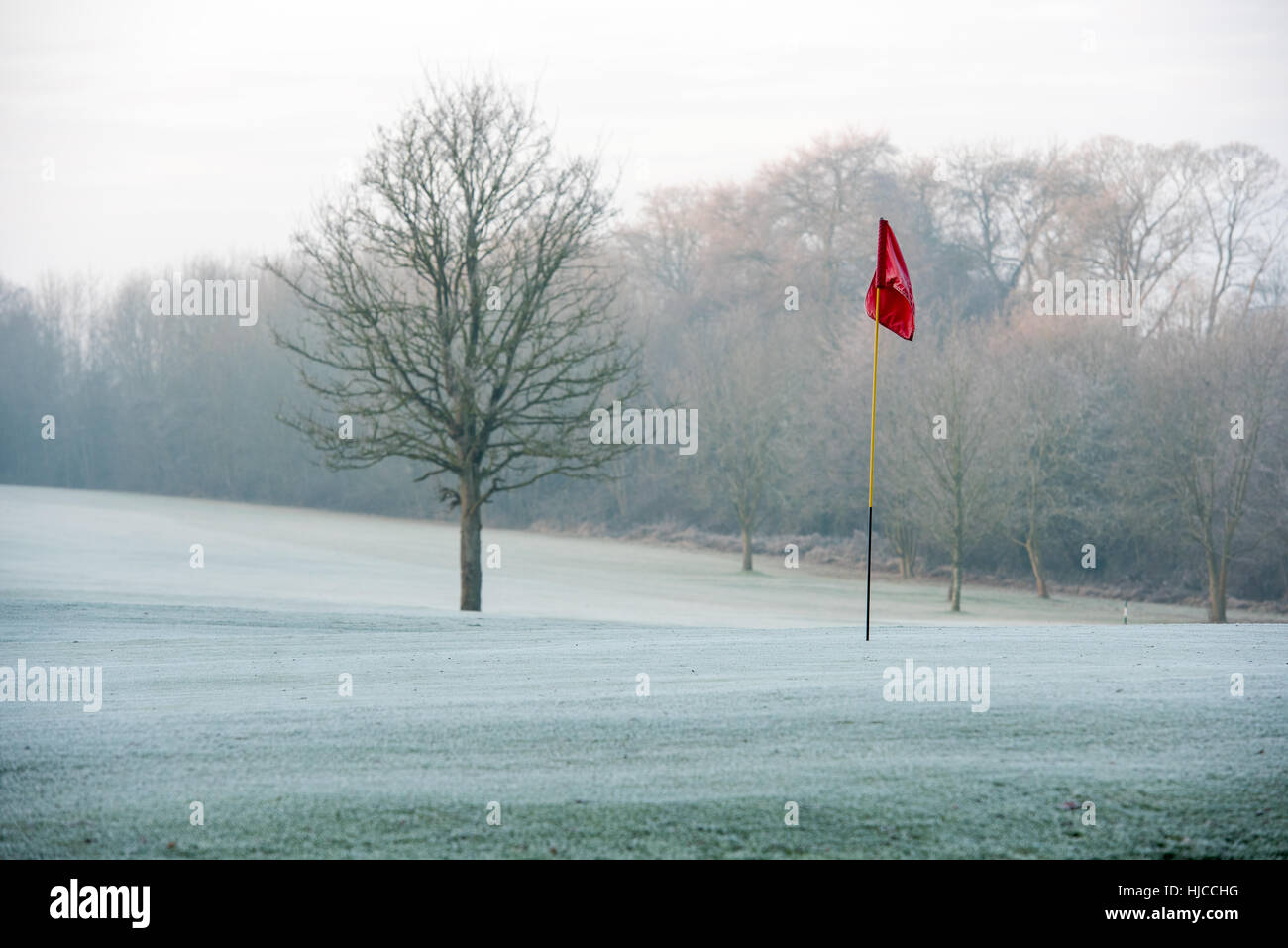 Frozen golf course hi-res stock photography and images - Alamy
