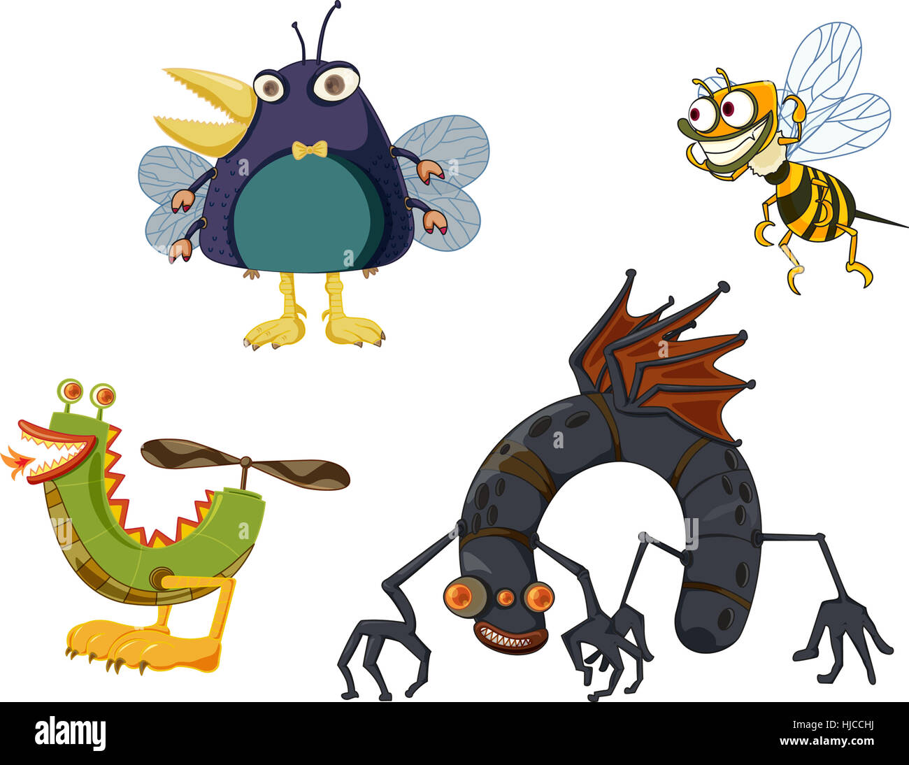 illustration of various objects on white Stock Photo - Alamy