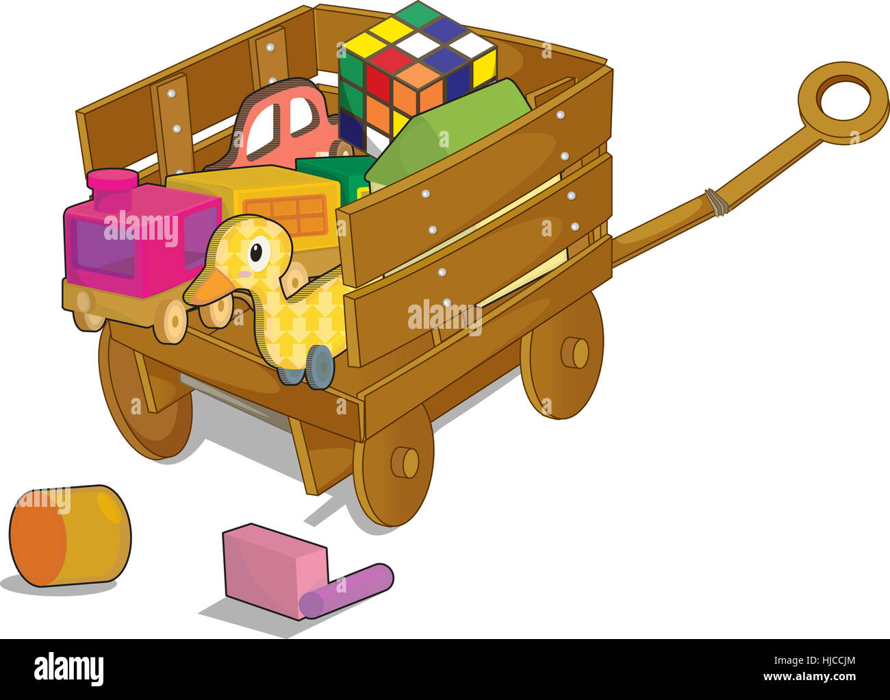 illustration of trolley on white Stock Photo - Alamy