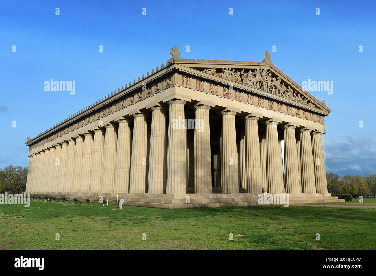 View of replica of Parthenon in Nashville Tennessee during daytime ...