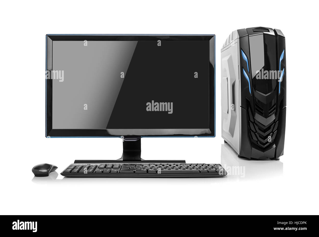Desktop PC computer isolated Stock Photo - Alamy
