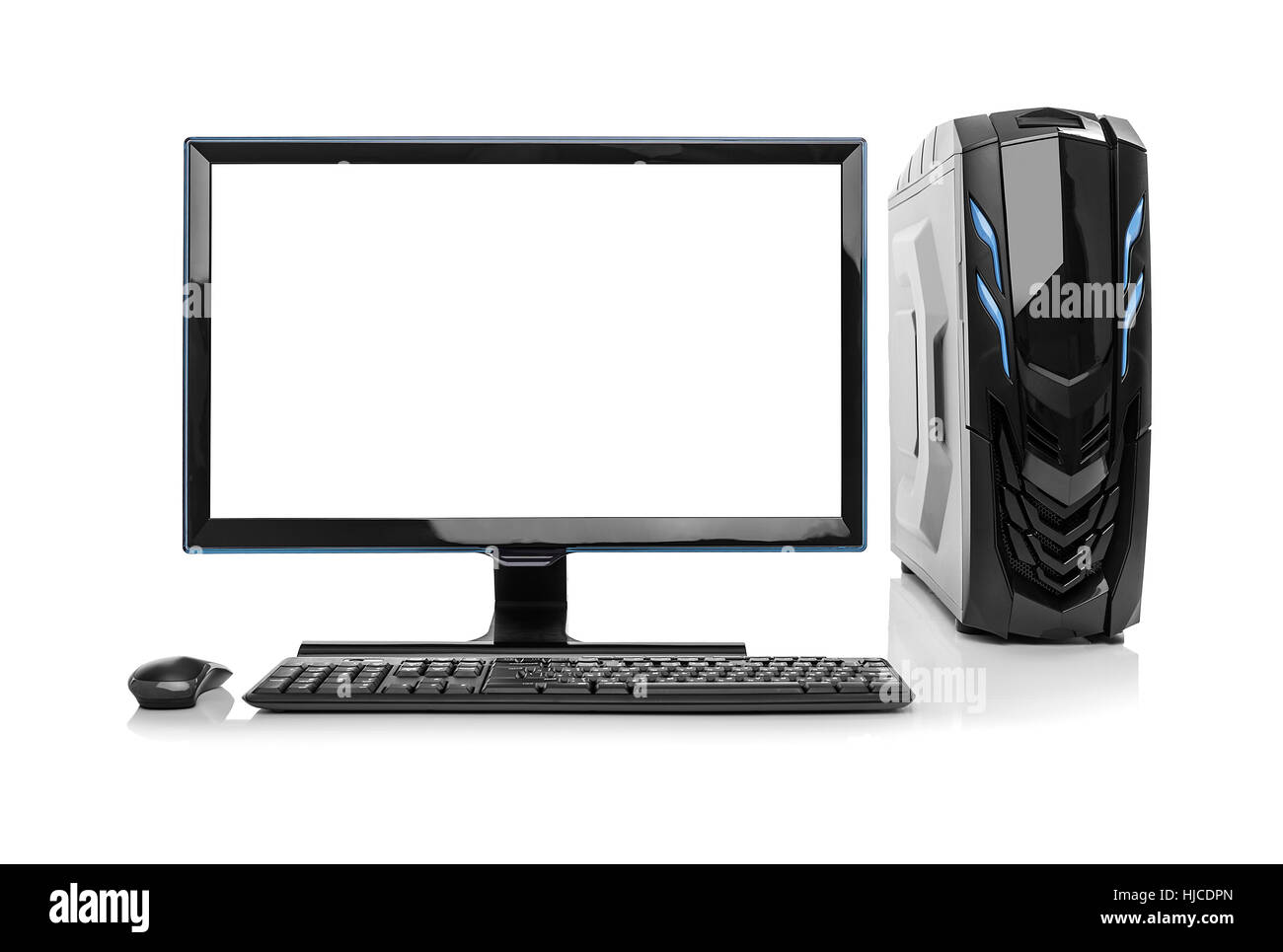 Desktop PC computer isolated Stock Photo - Alamy