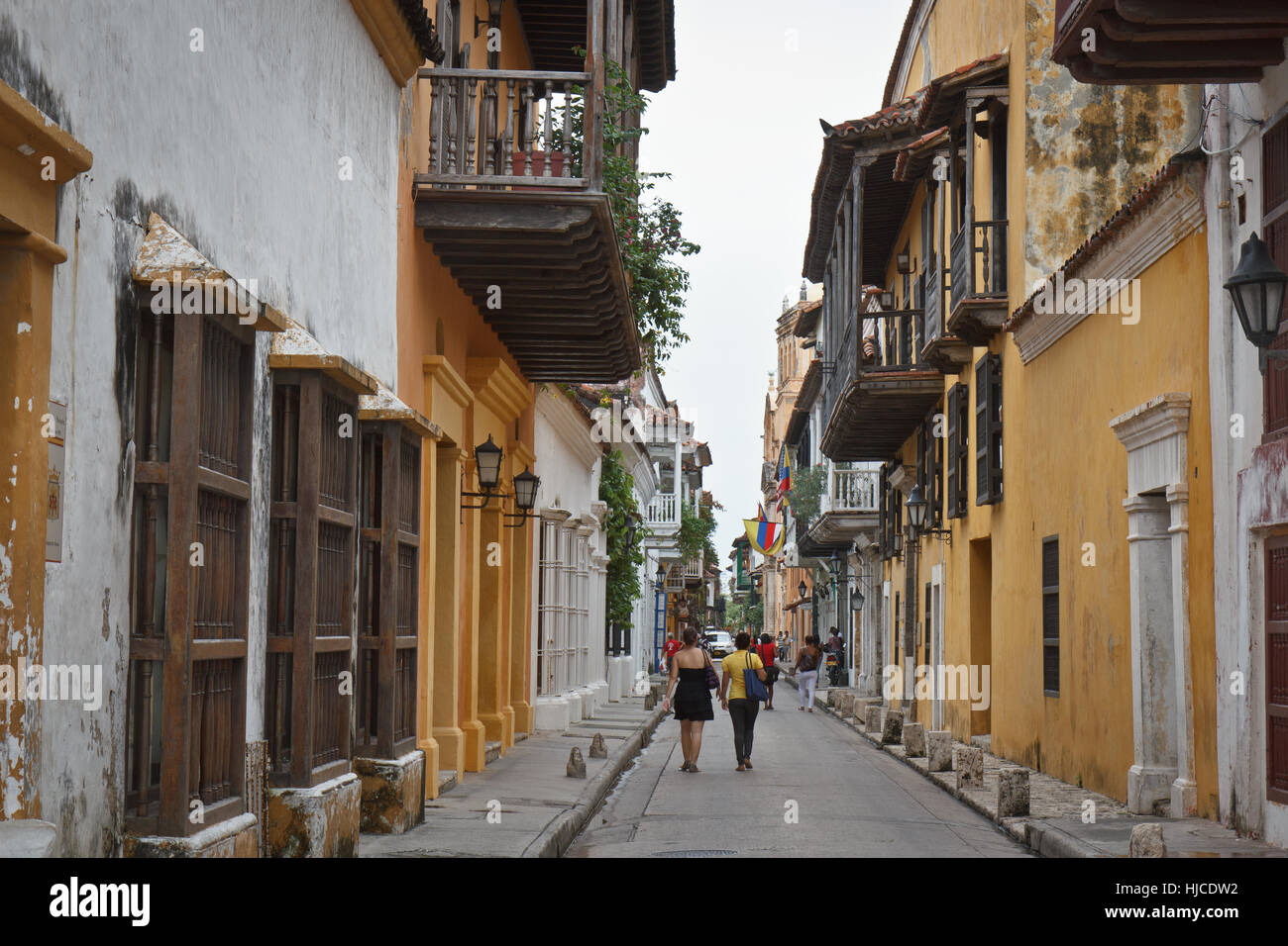 Colonial architecture in Cartagena, Colombia Stock Photo - Alamy