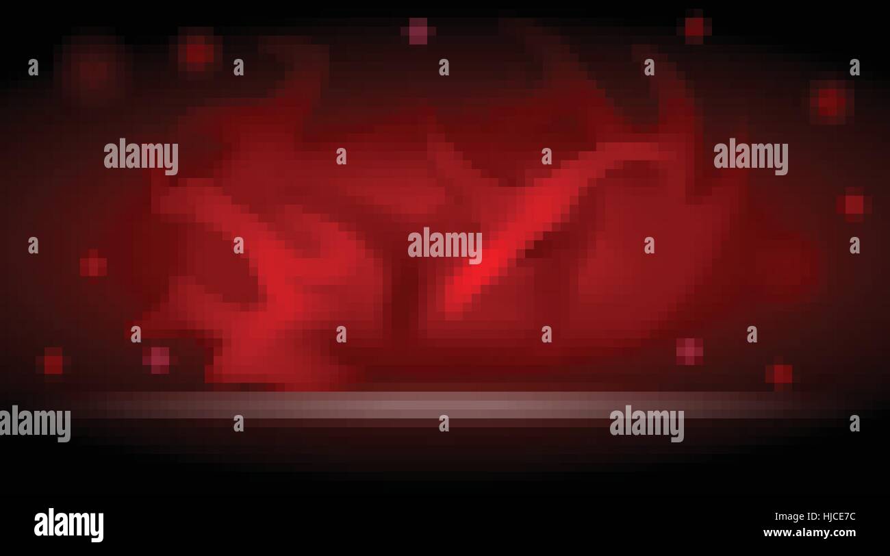 Digital vector abstract empty dark red background with fire, bubbles ...