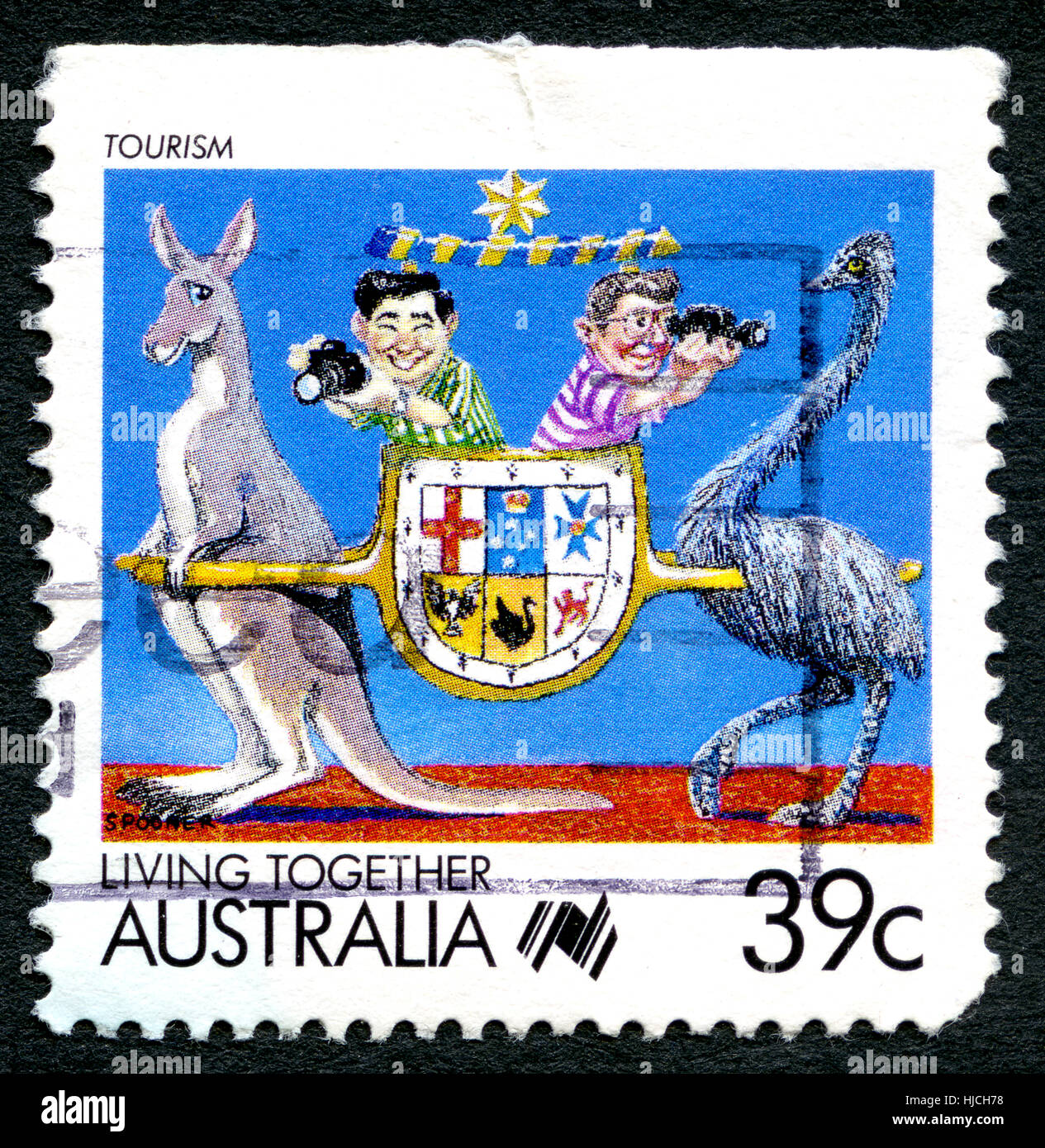 AUSTRALIA - CIRCA 1988: A postage stamp from Australia, promoting ...