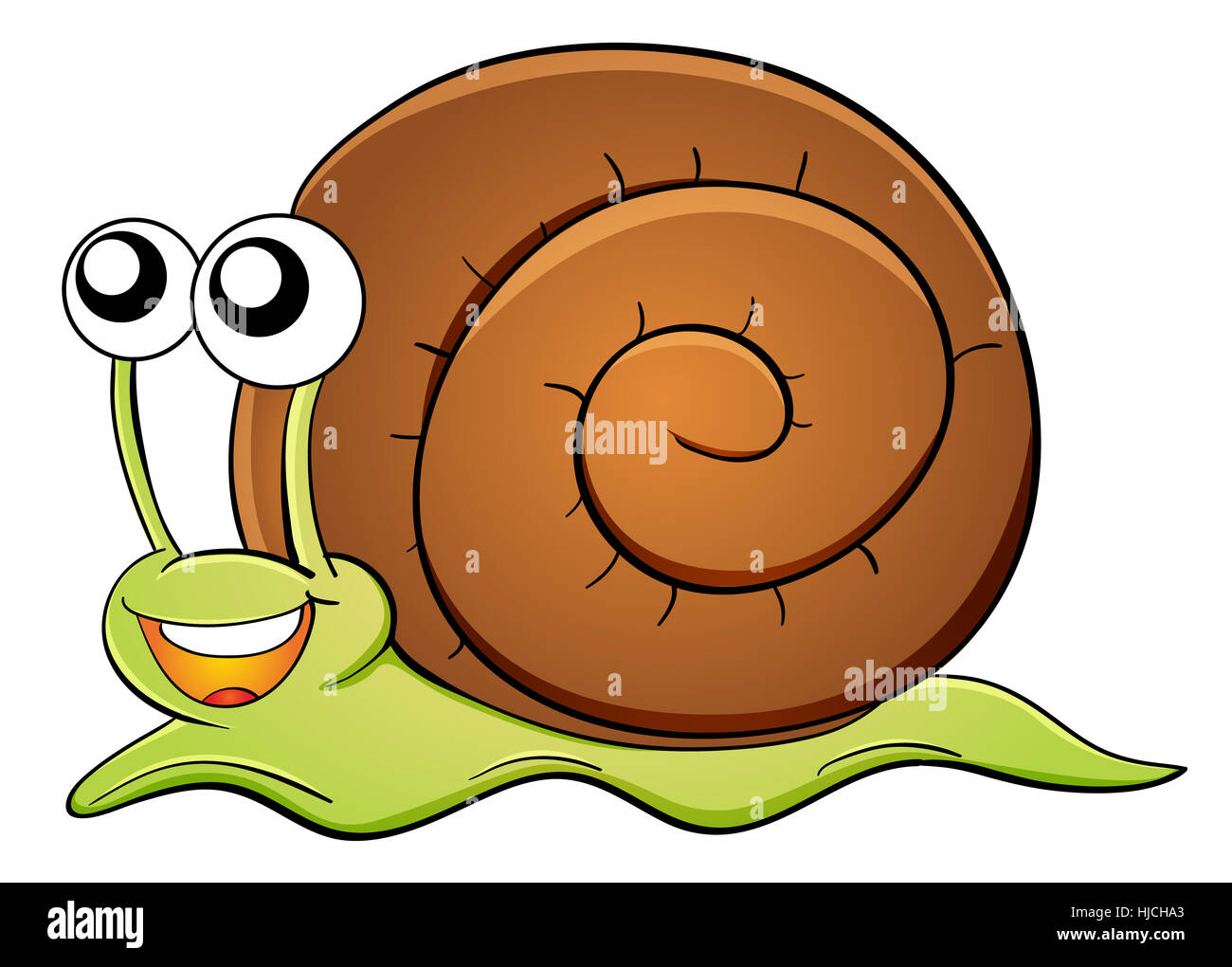 object, isolated, comic, colour, animal, scrabble, crawling, mollusc ...
