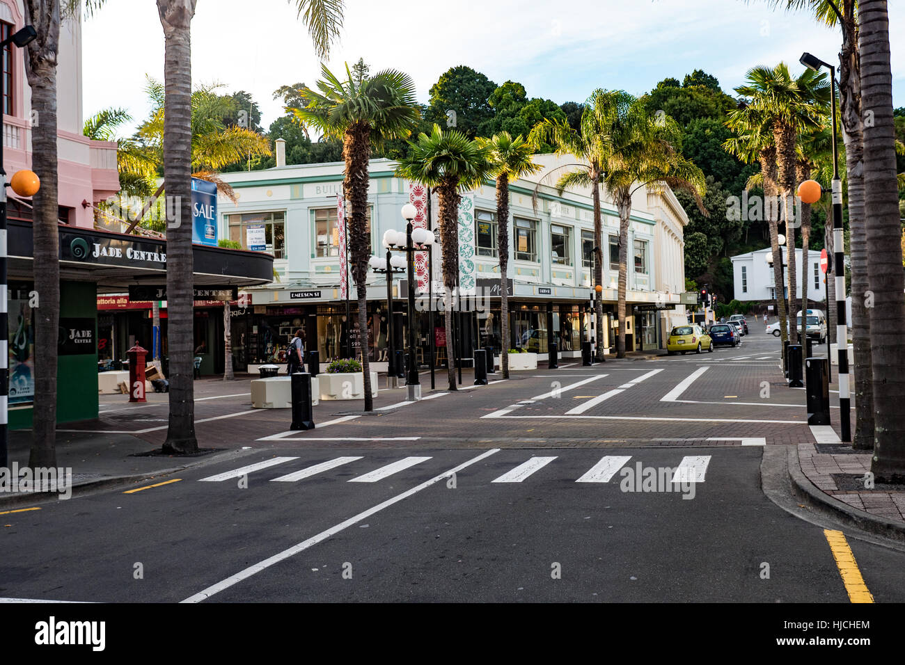 General street scene, Napier, North Island, New Zealand Stock Photo - Alamy