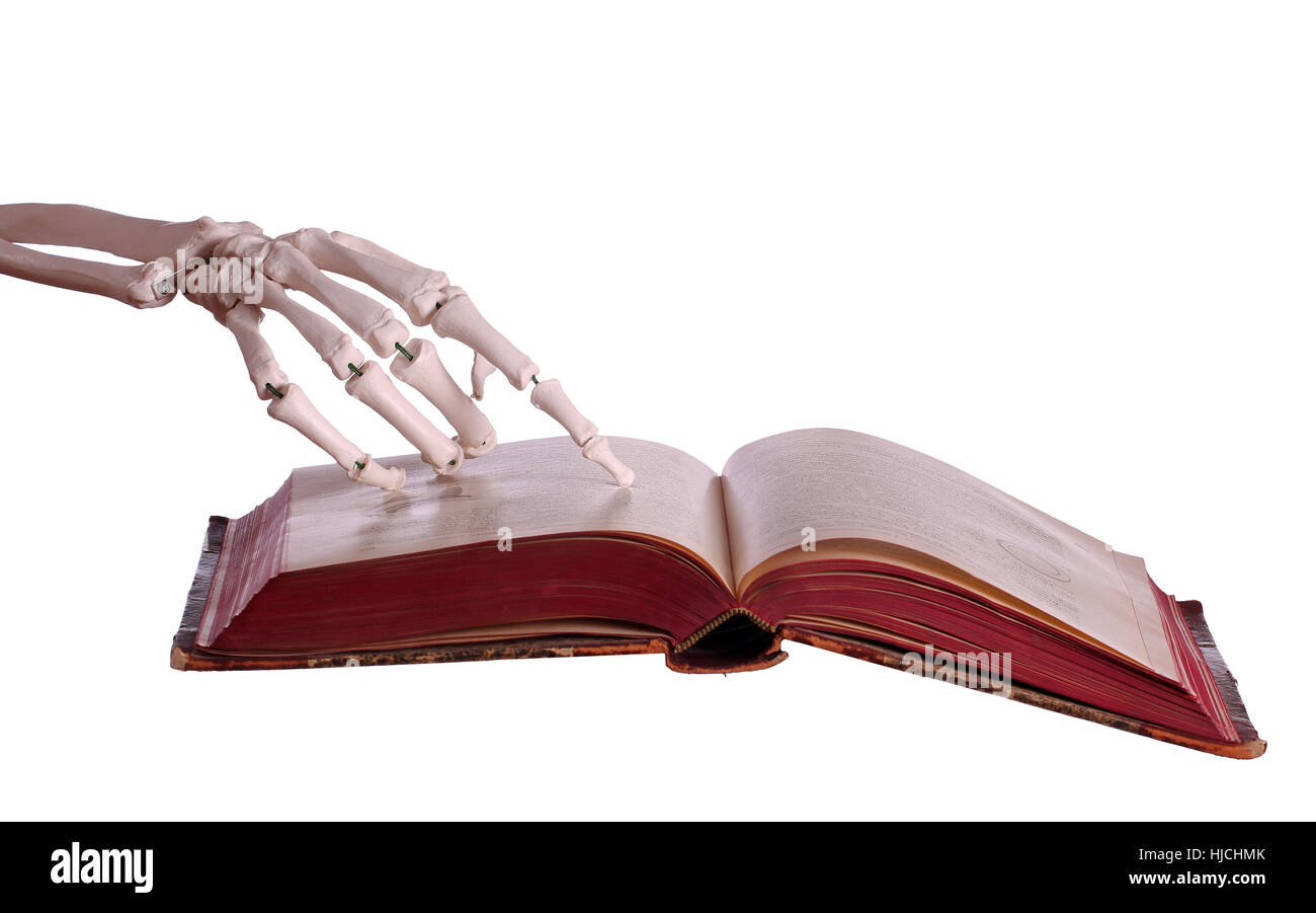 Skeleton writing Cut Out Stock Images & Pictures - Alamy