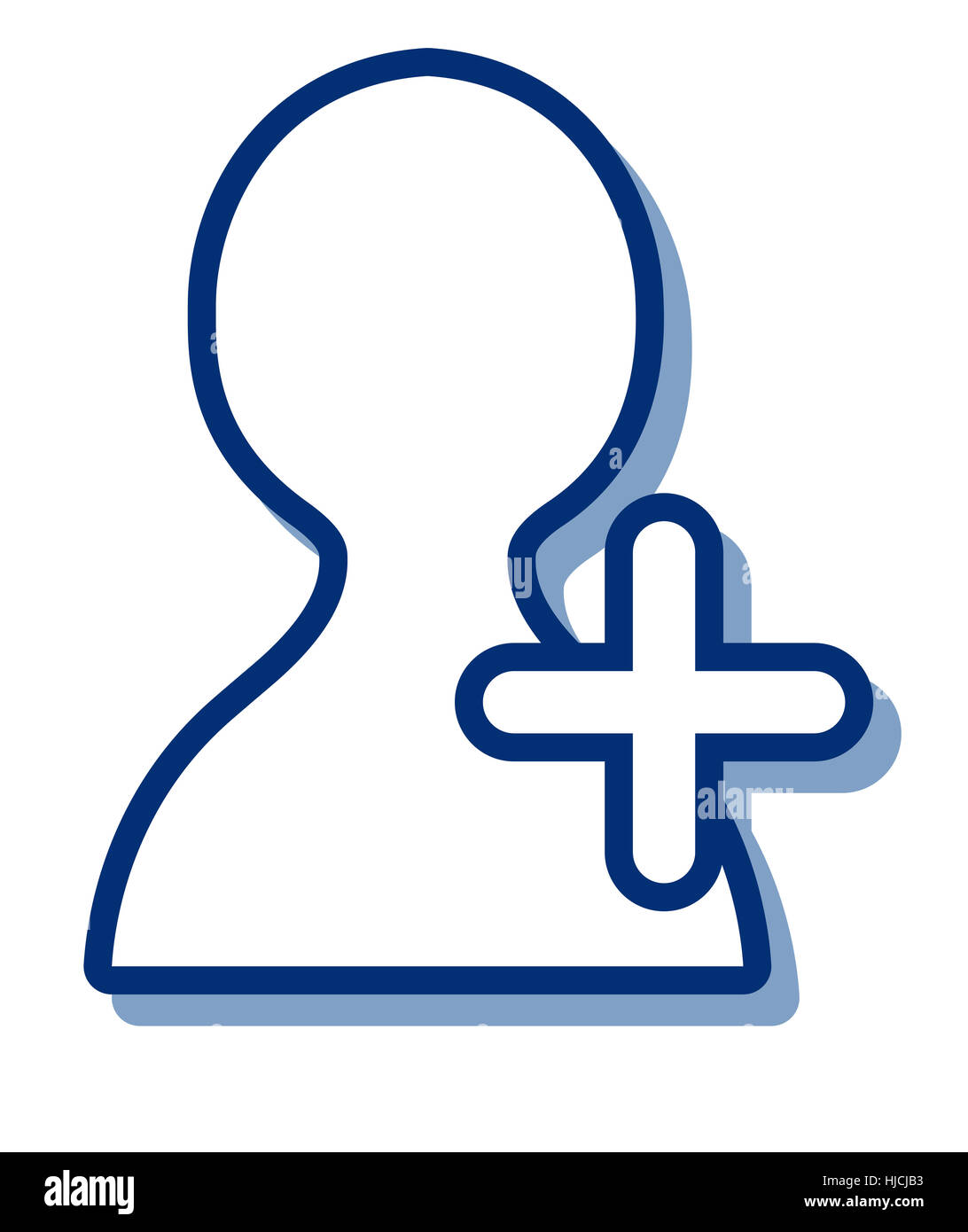 illustration of hospital symbol on a white background Stock Photo - Alamy