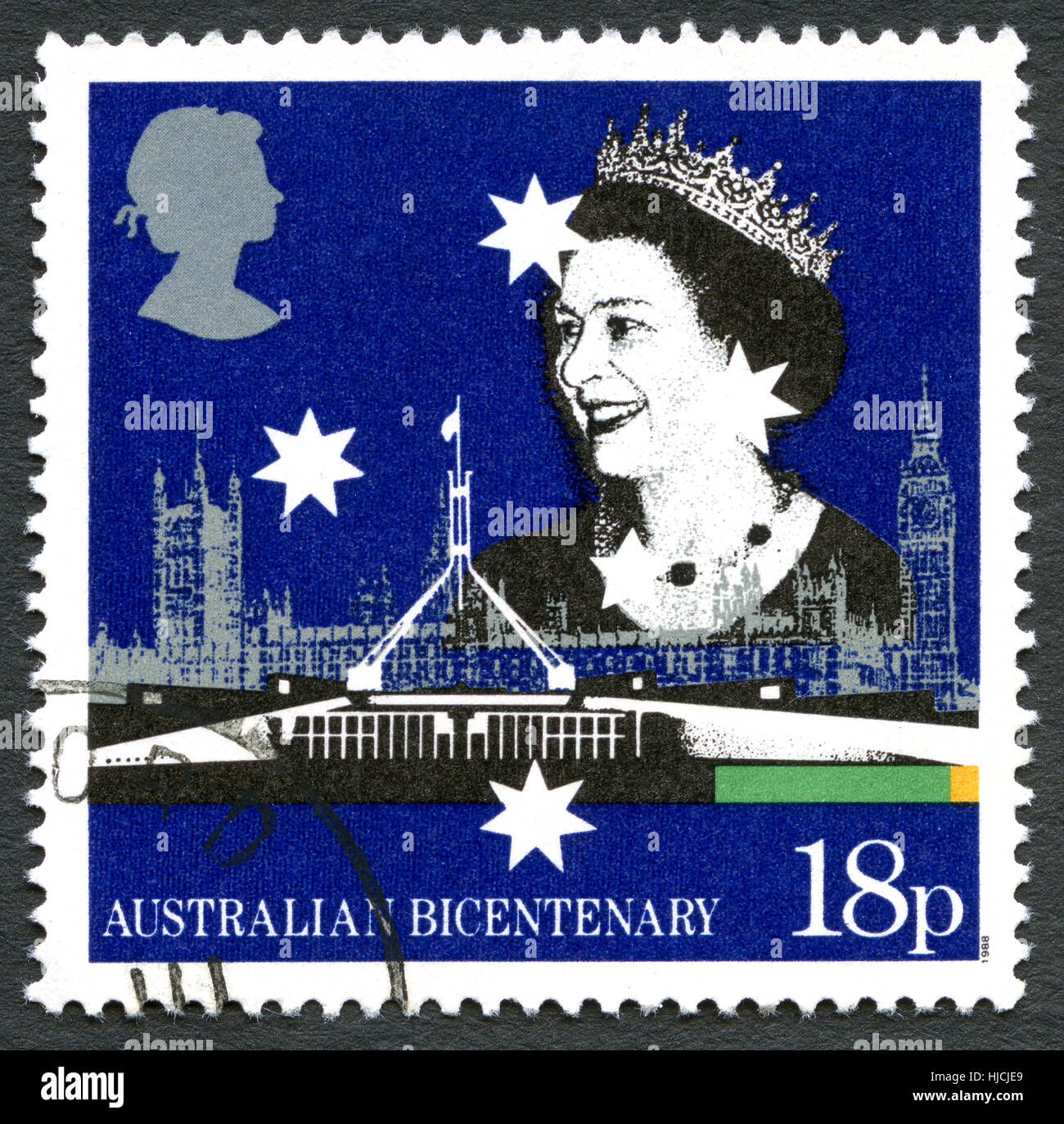 GREAT BRITAIN - CIRCA 1988: A used postage stamp from the UK ...