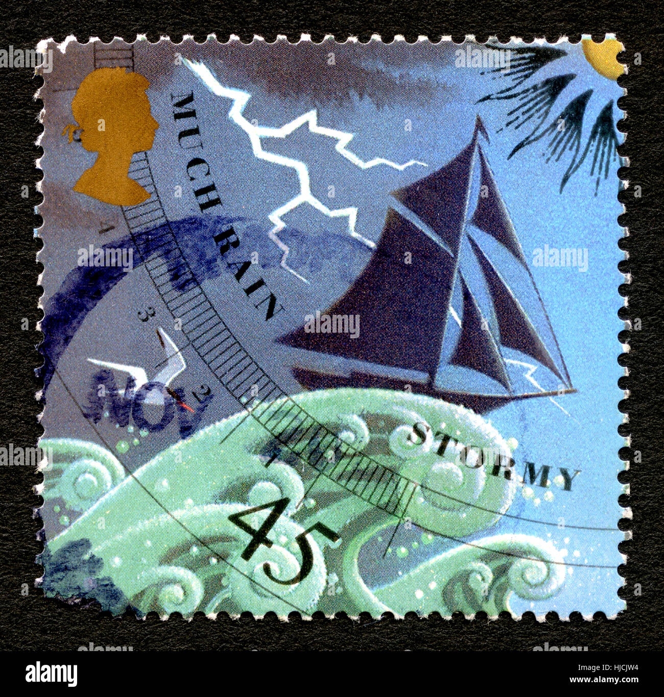 Postmark waves hi-res stock photography and images - Alamy