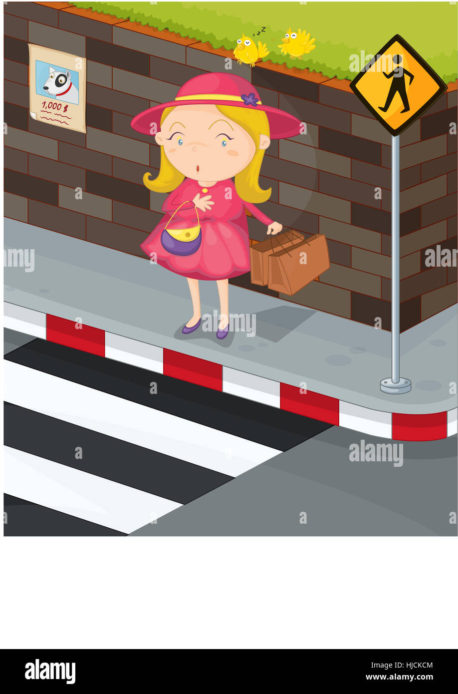 woman, sign, signal, walk, go, going, walking, object, single, colour ...