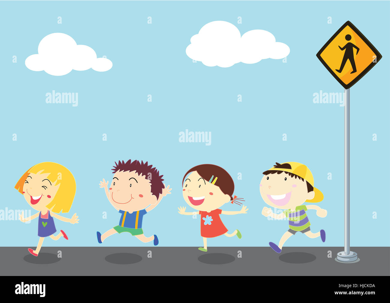 woman, sign, signal, blue, walk, go, going, walking, object, colour ...