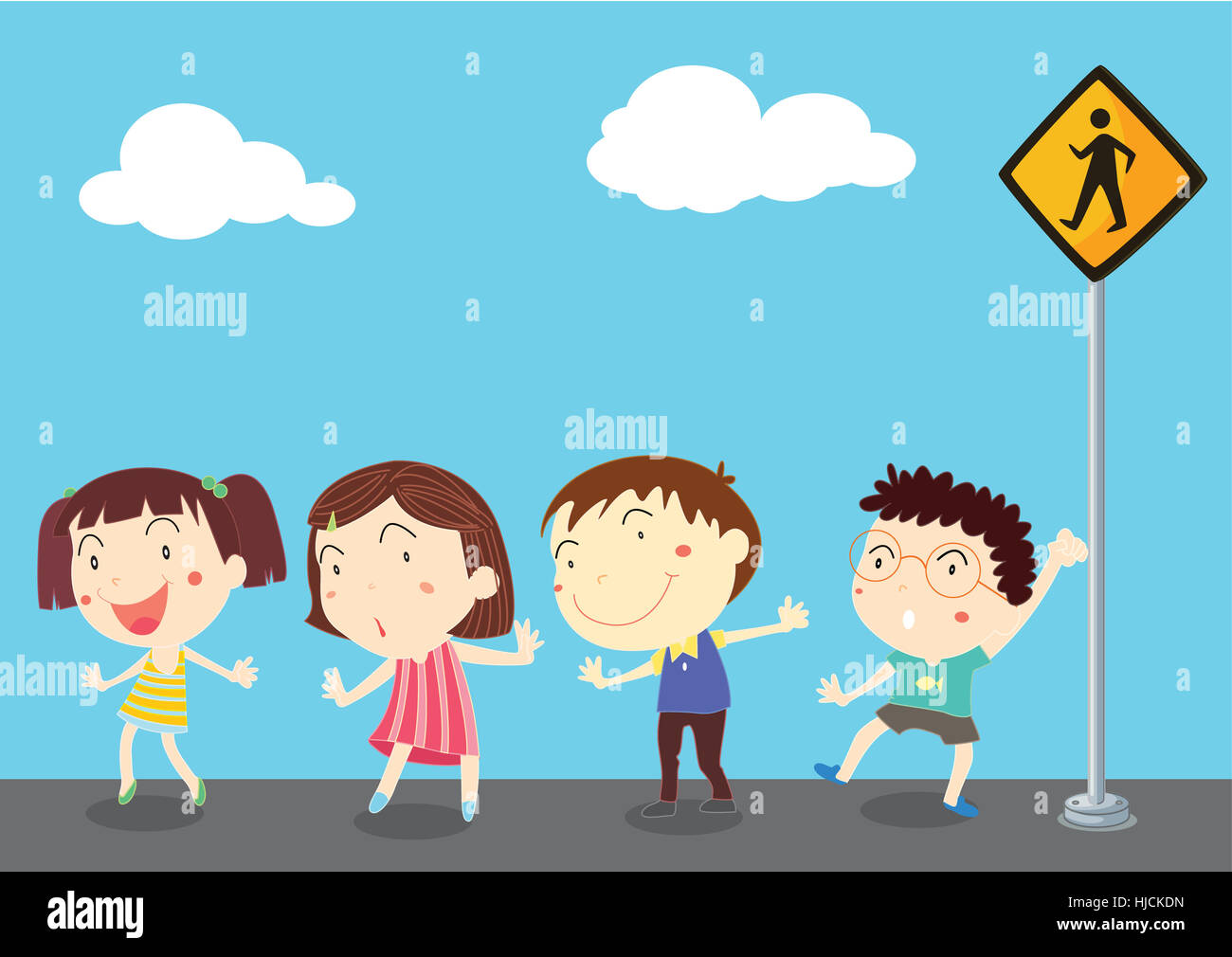 woman, sign, signal, blue, walk, go, going, walking, object, colour ...