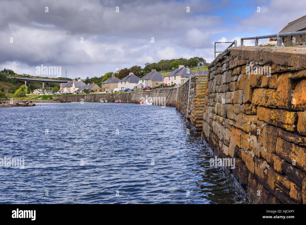 Harbor of Dunbeath, Scotland Stock Photo - Alamy