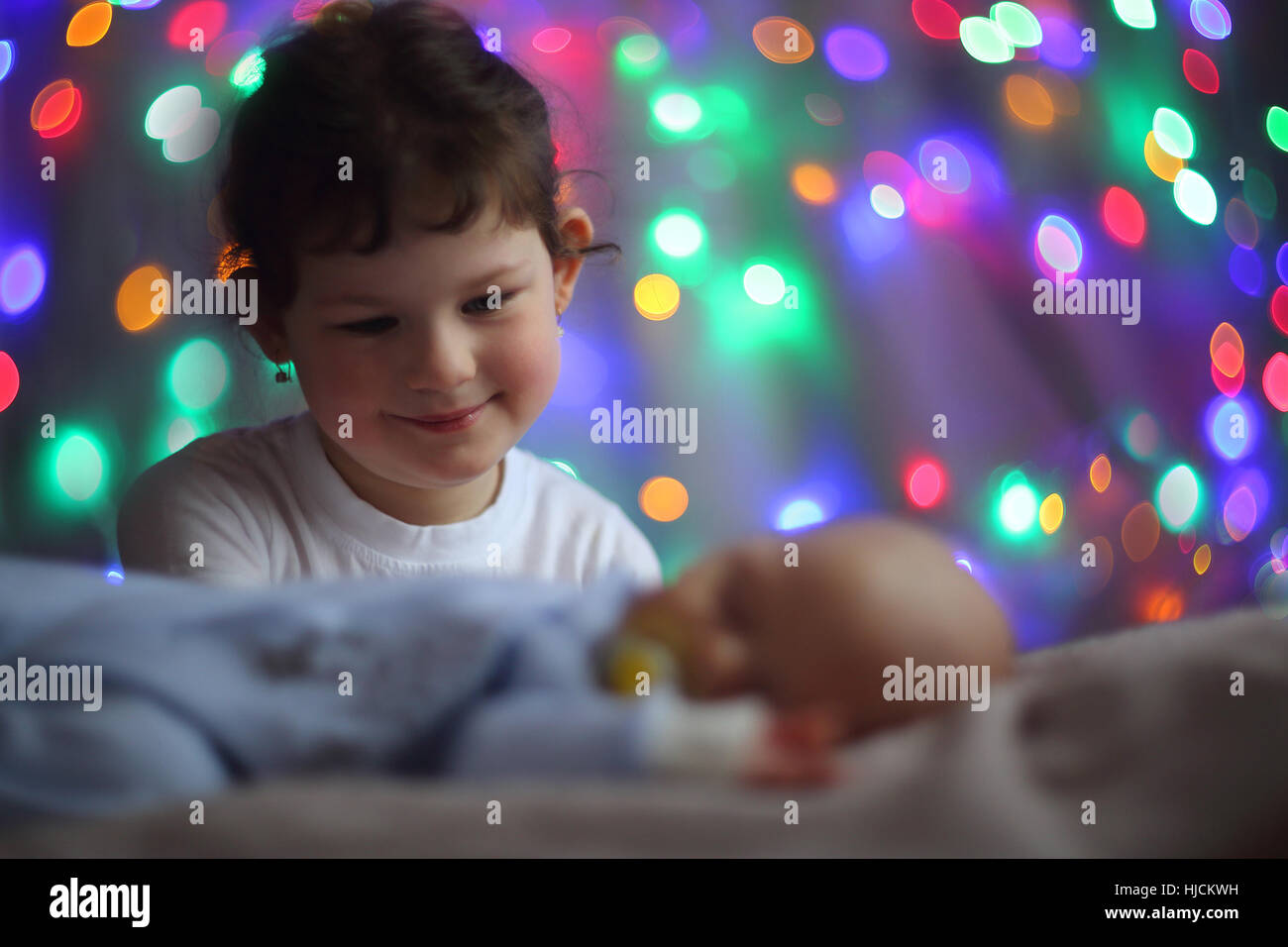 Child glowing lights hi-res stock photography and images - Alamy