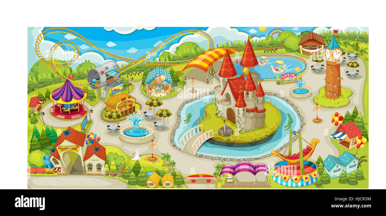 tower, entertainment, colour, space, graphic, painting, illustration ...