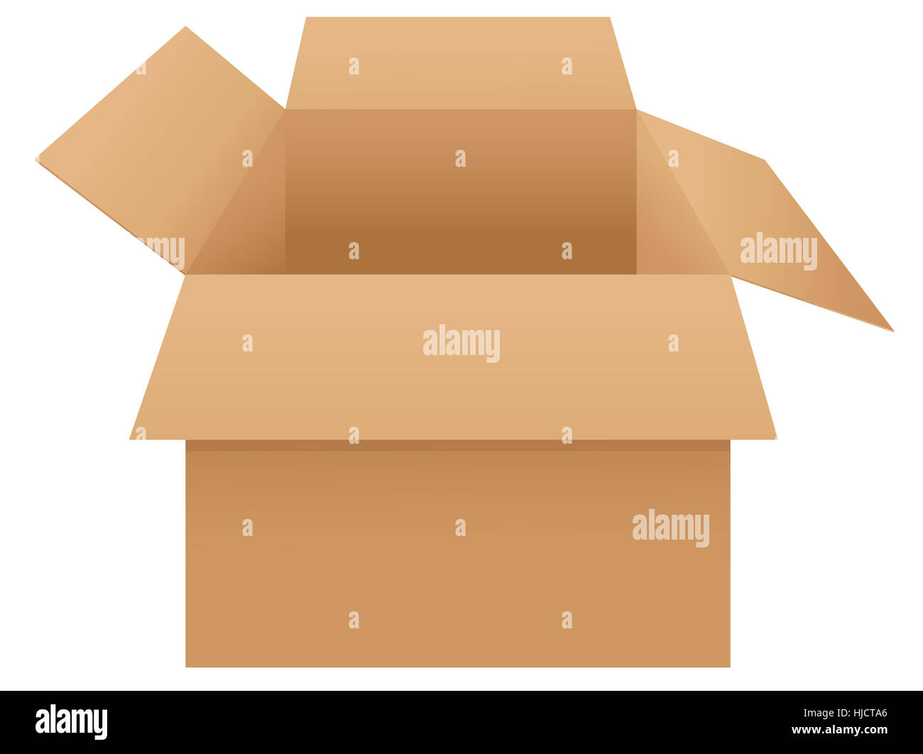 Illustration of a box on white Stock Photo - Alamy