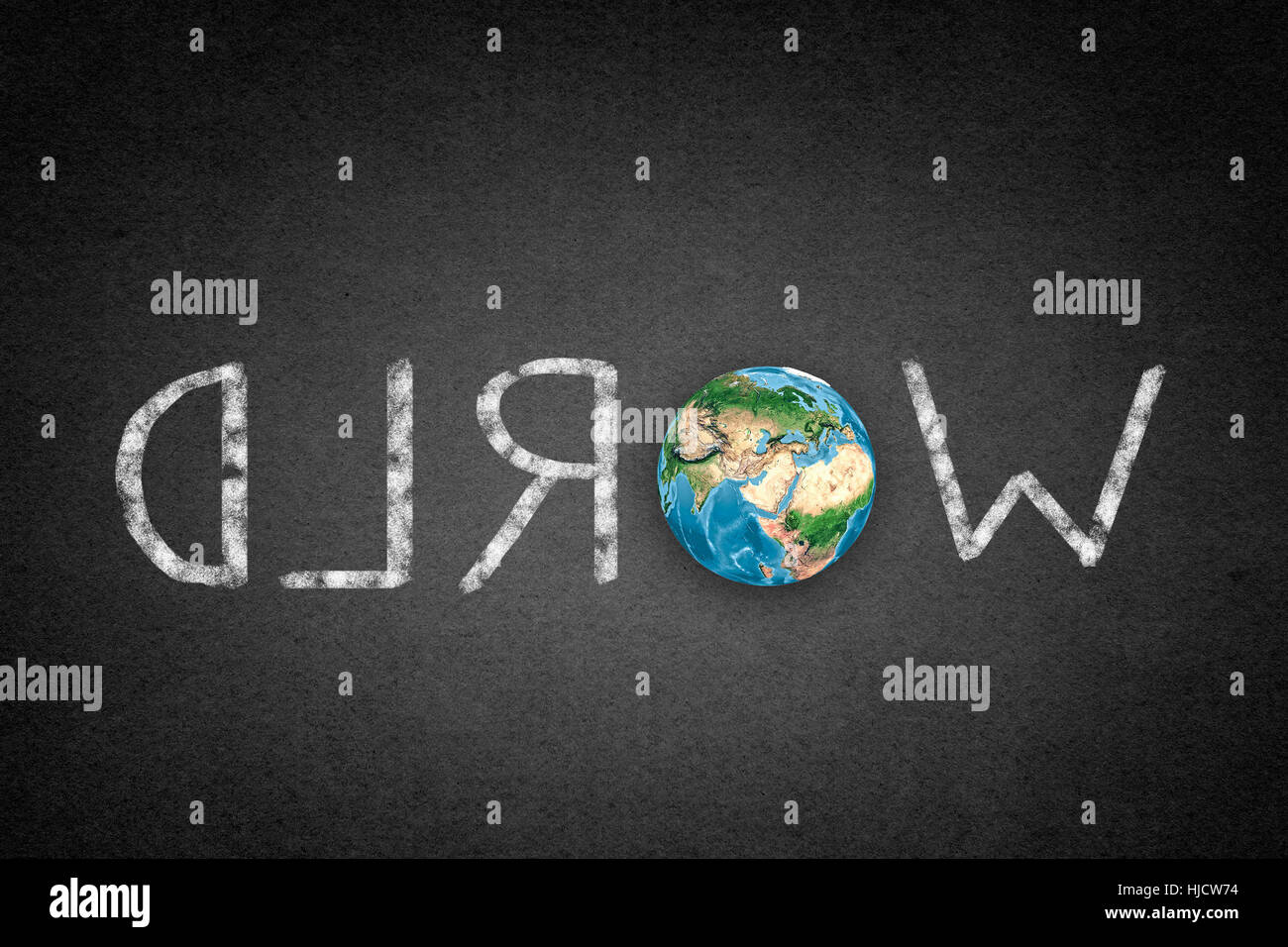 Word world with Earth planet instead of letter O. Elements of this ...