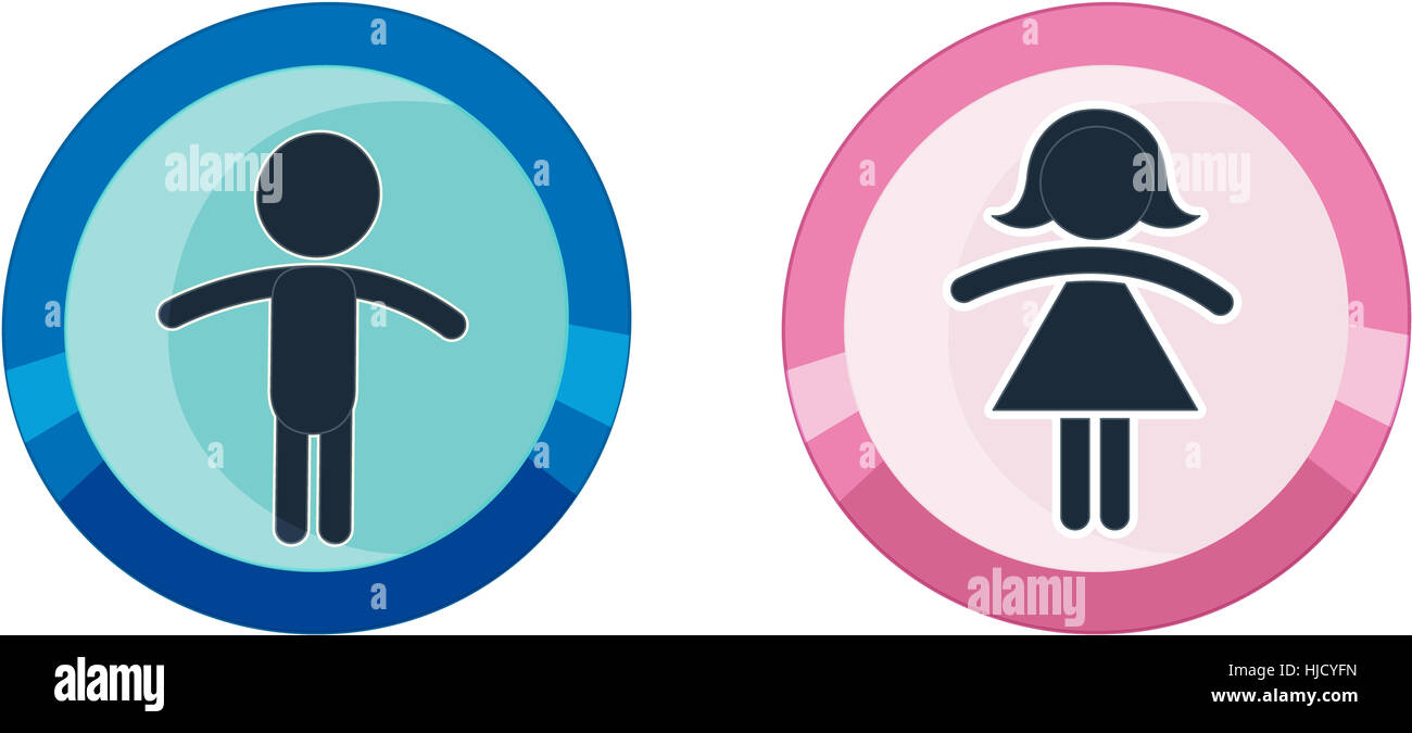 Illustration of a human signs on white Stock Photo - Alamy