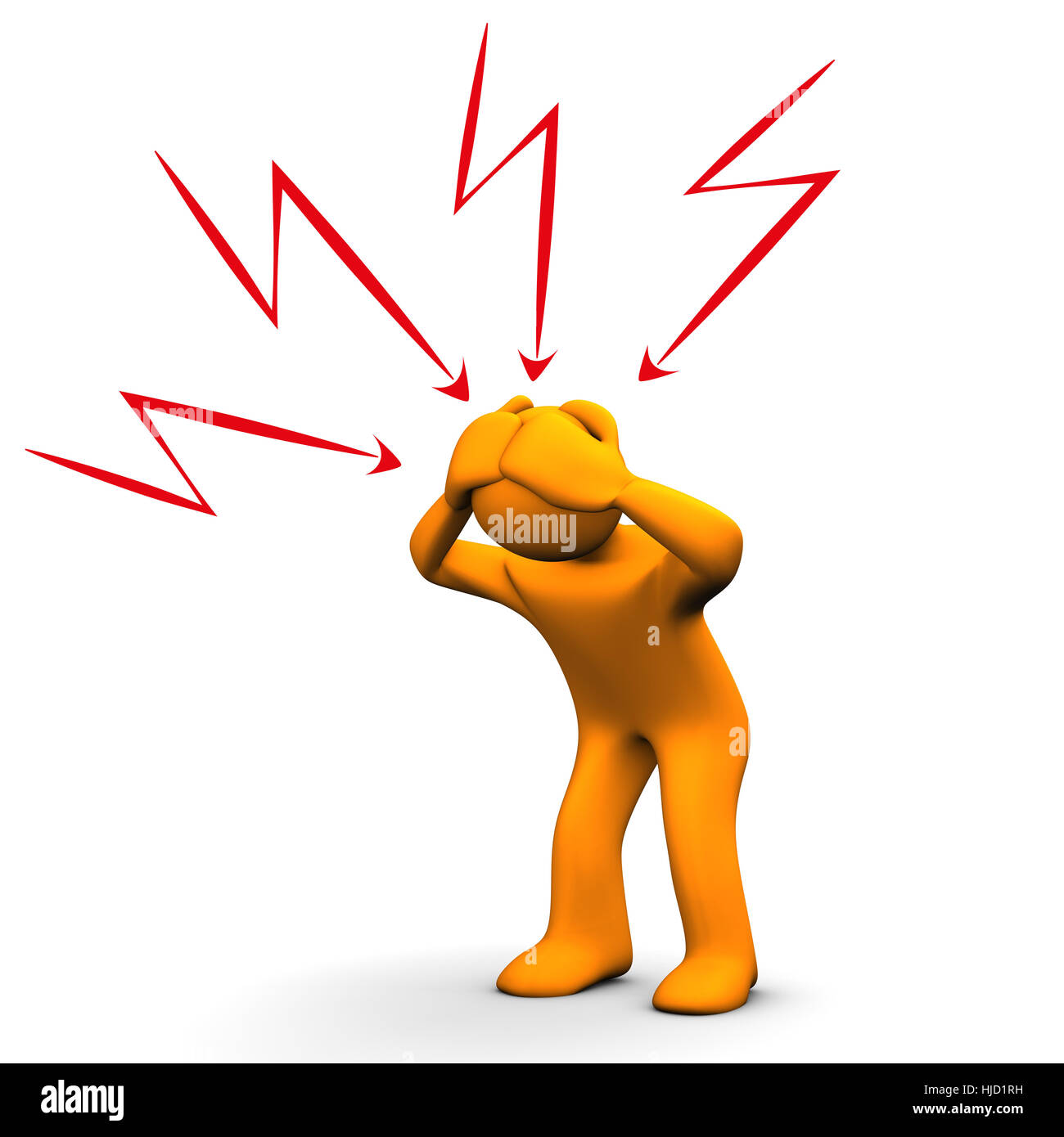 Guy woman pain illustration hurt hi-res stock photography and images ...